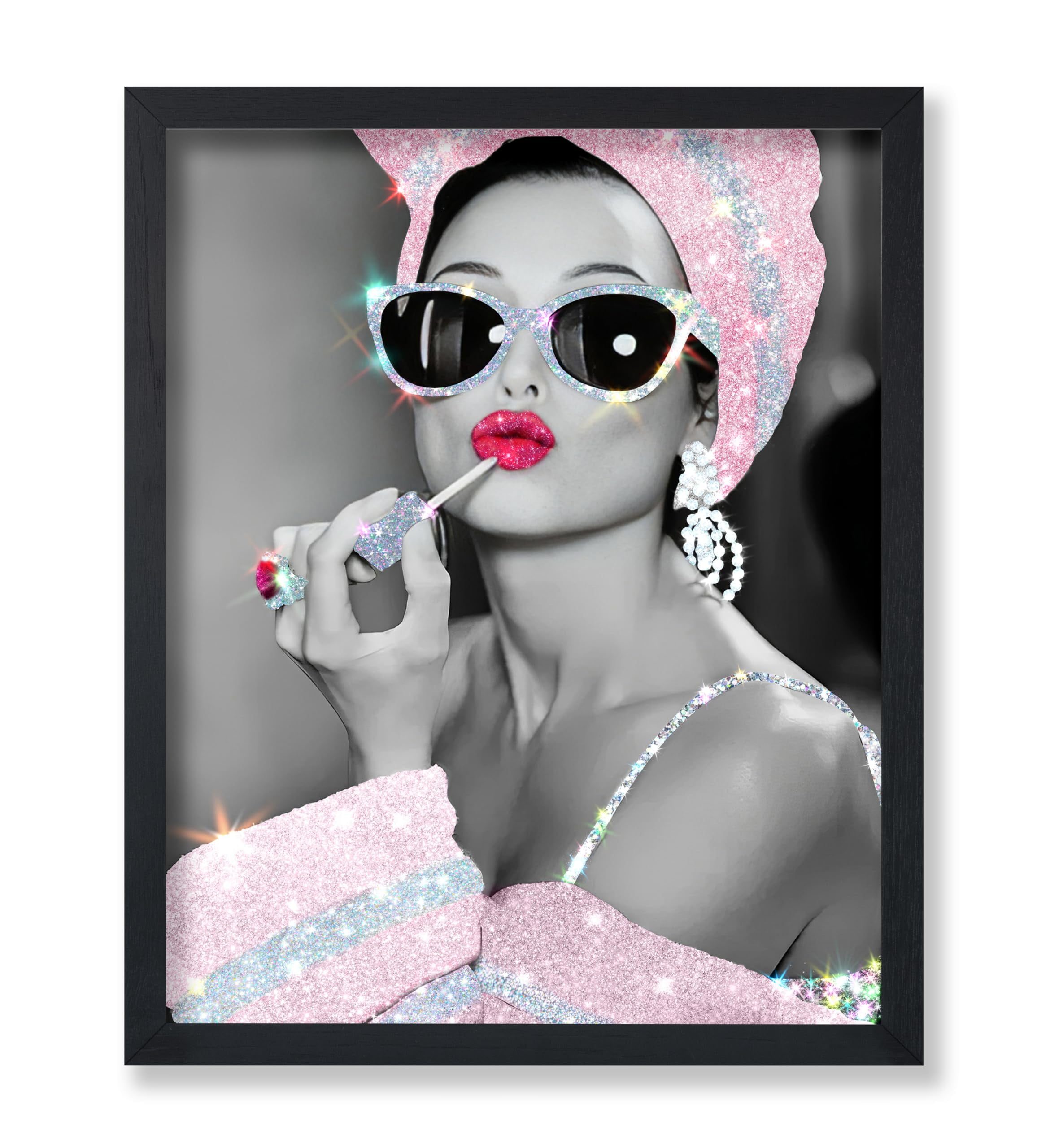 Poster Master Audrey Poster - Glitter Print - Sparkling Art - Lipstick ...
