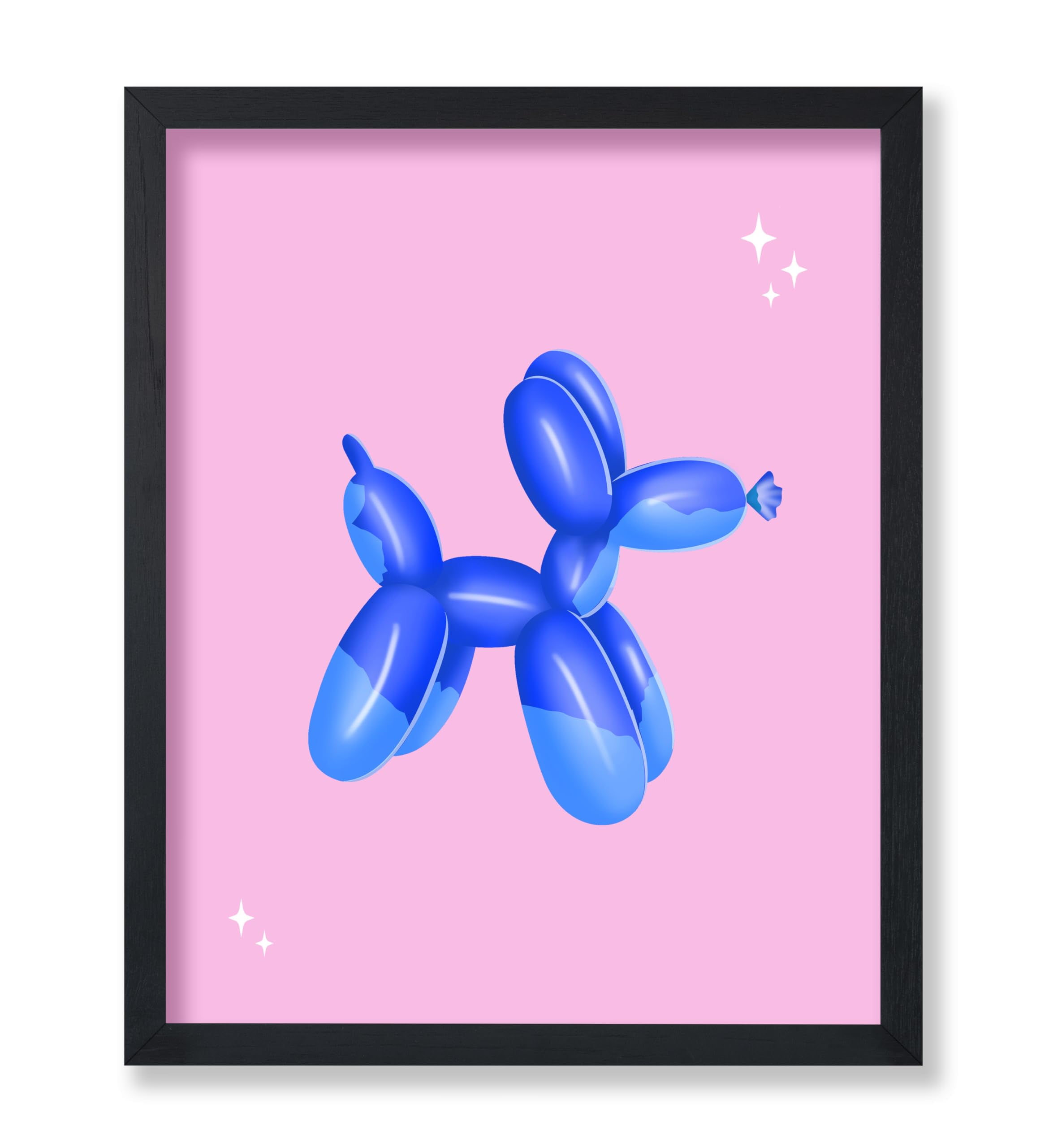 Poster Master Balloon Dog Poster - Blue Balloon Dog Print - Balloon Art ...