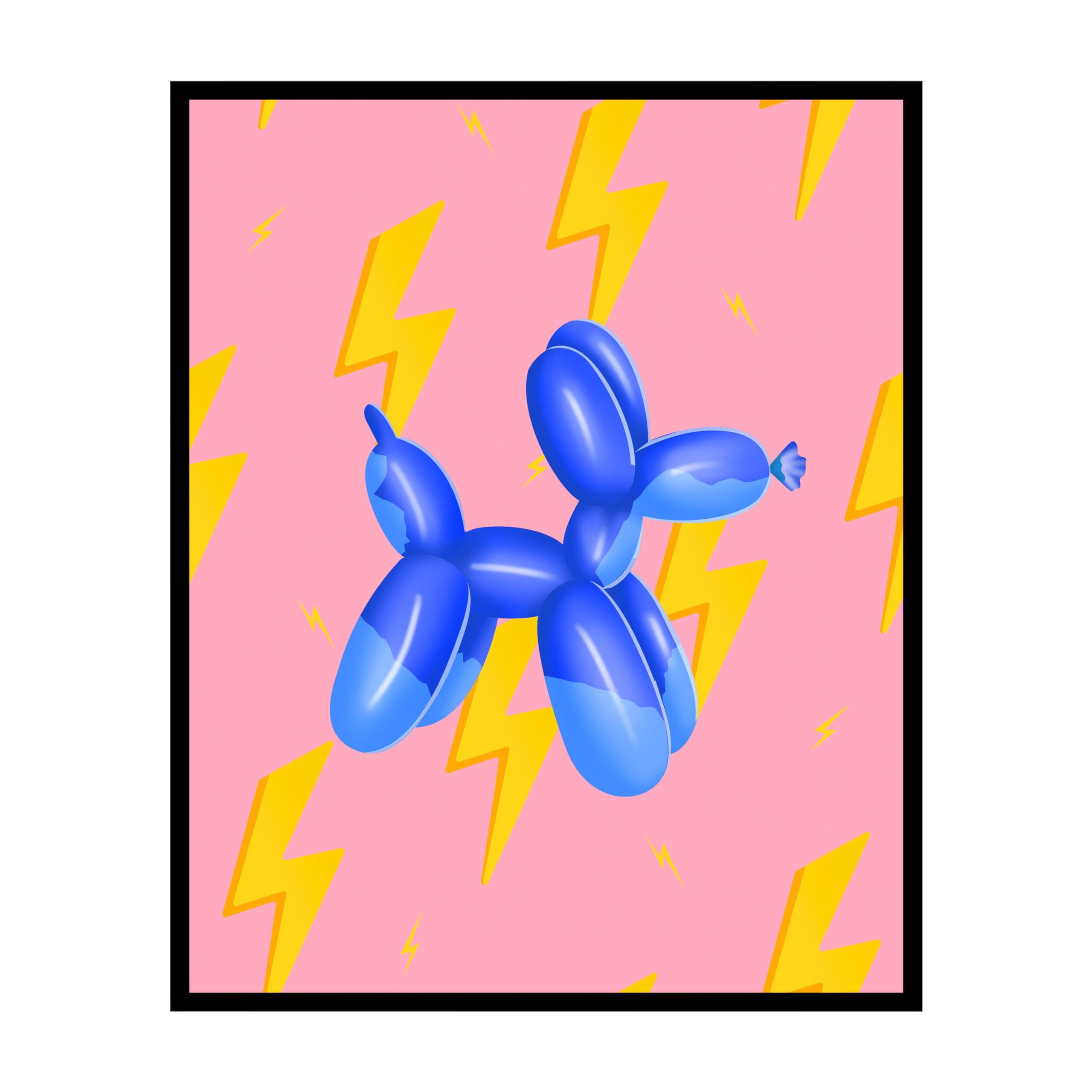 Poster Master Balloon Dog Poster - Blue Balloon Dog Print - Trendy Art ...