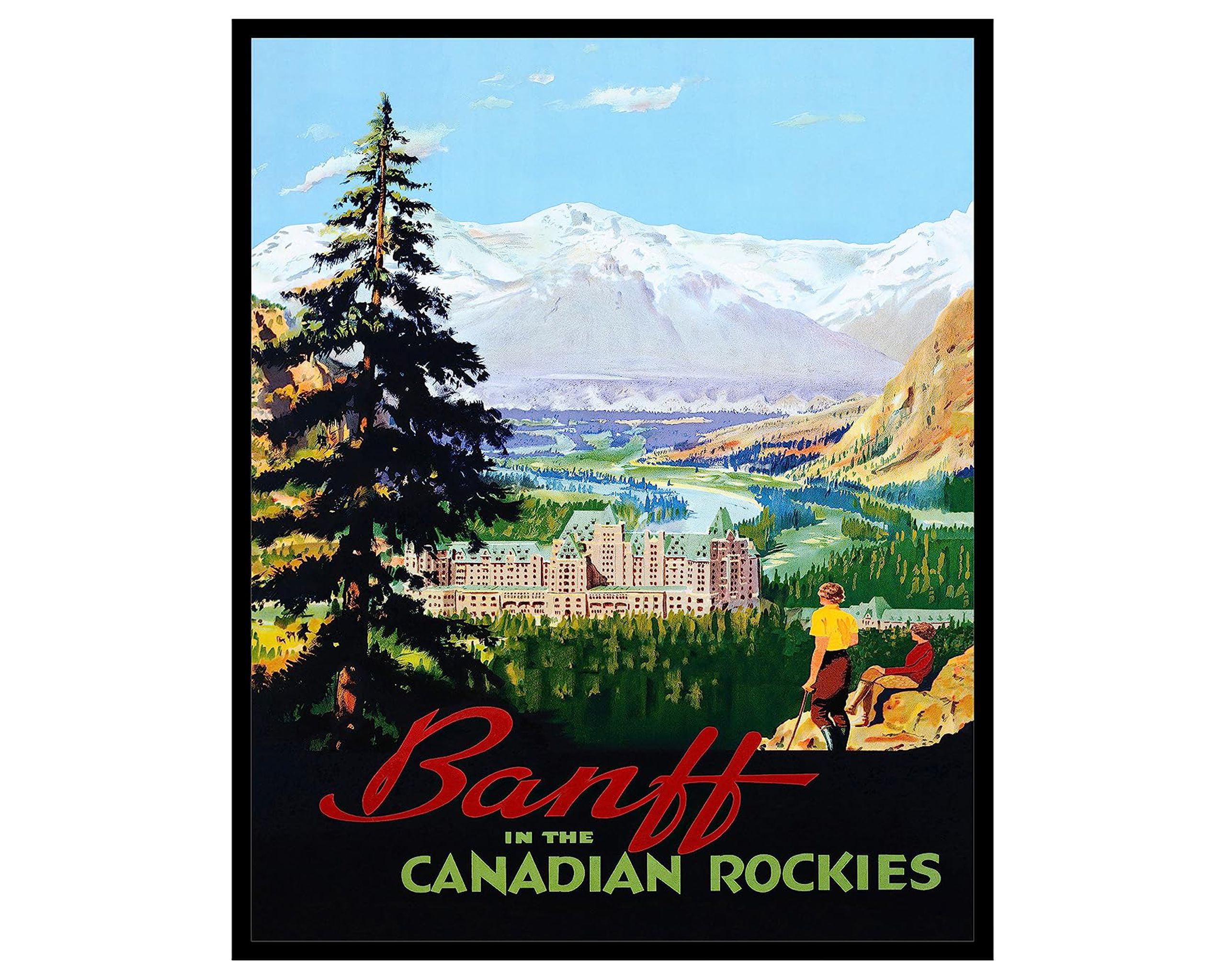 Poster Master Banff Canada Print - Banff Springs Hotel - Canadian ...