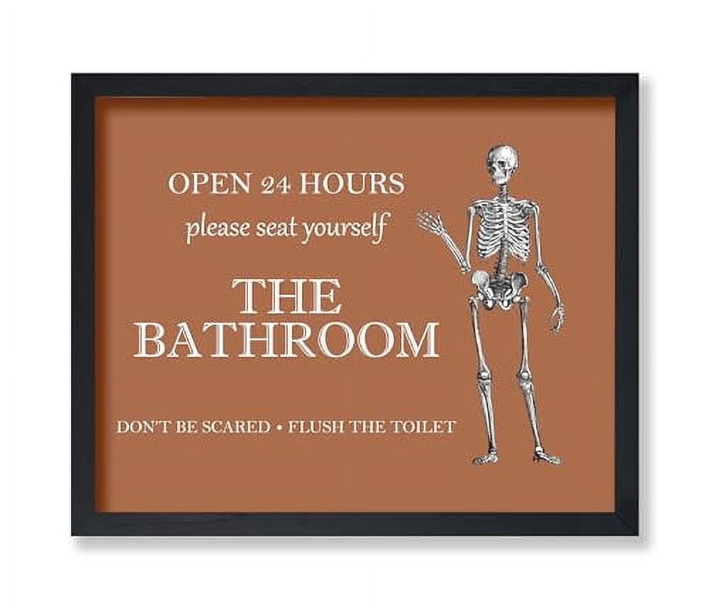 Poster Master The Bathroom Sign Poster - Don't Be Scared Print ...