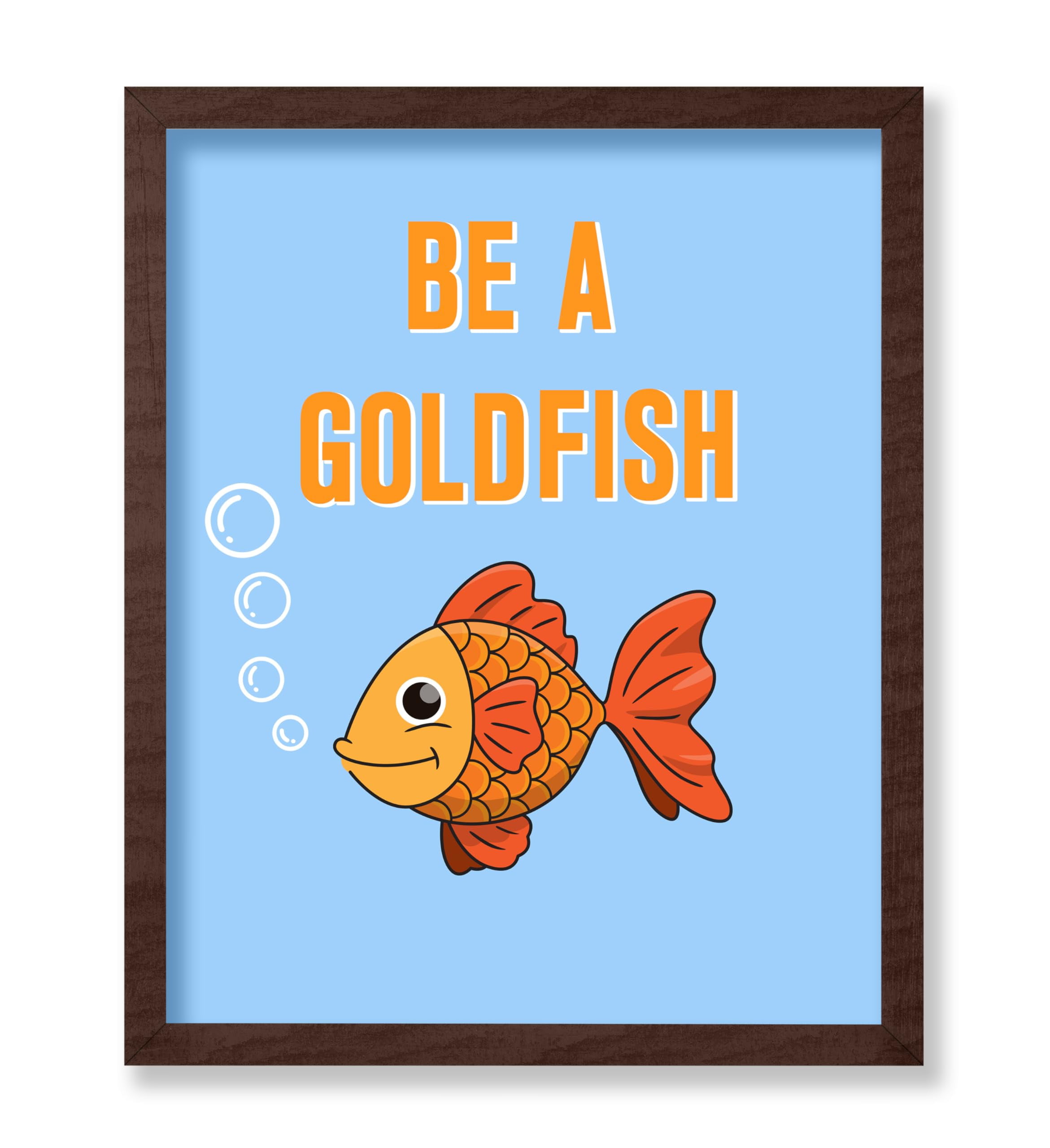 Poster Master Be A Goldfish Poster - Fish Print - Trendy Art ...