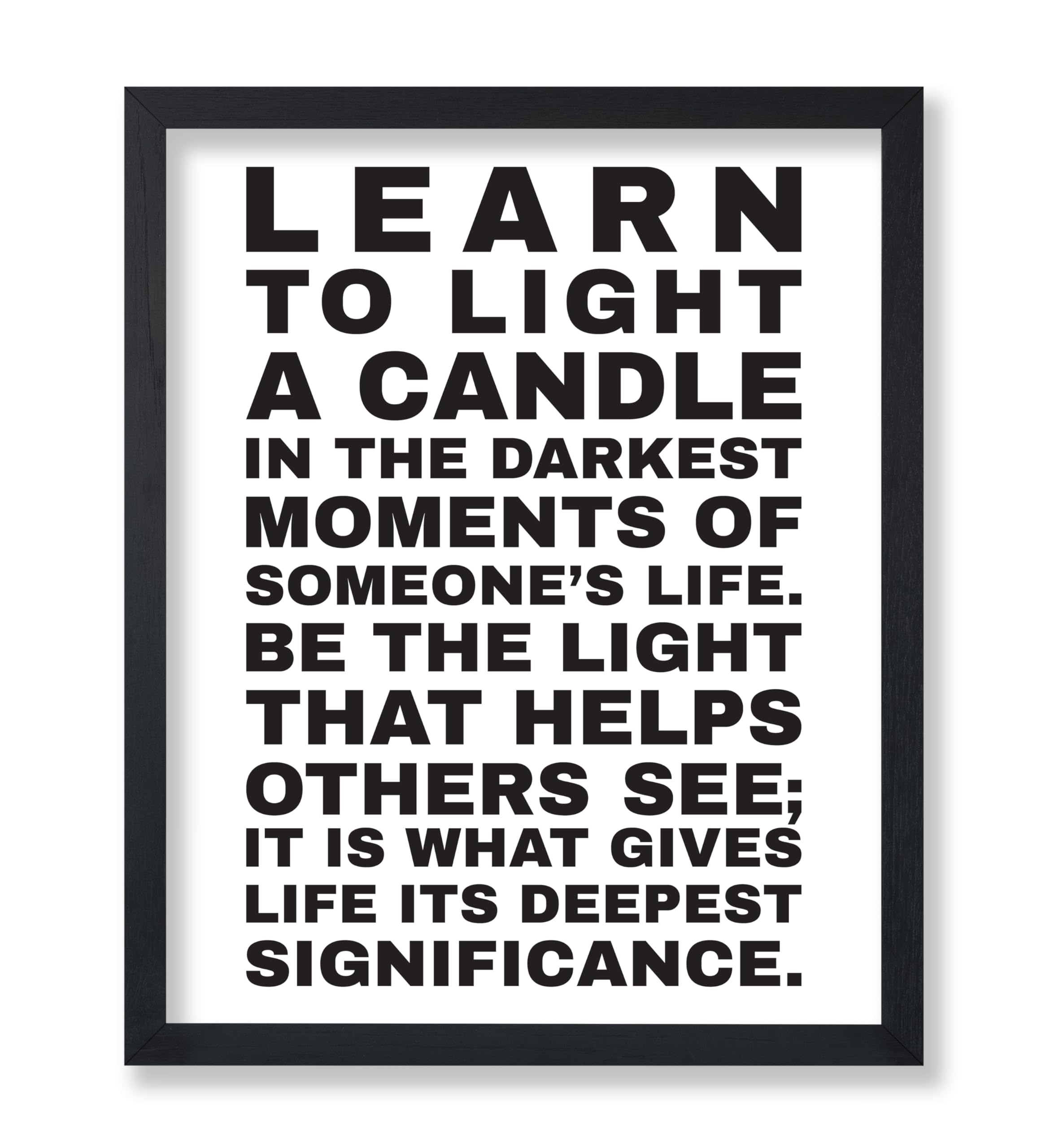 Poster Master Be The Light That Helps Others See Poster - White ...