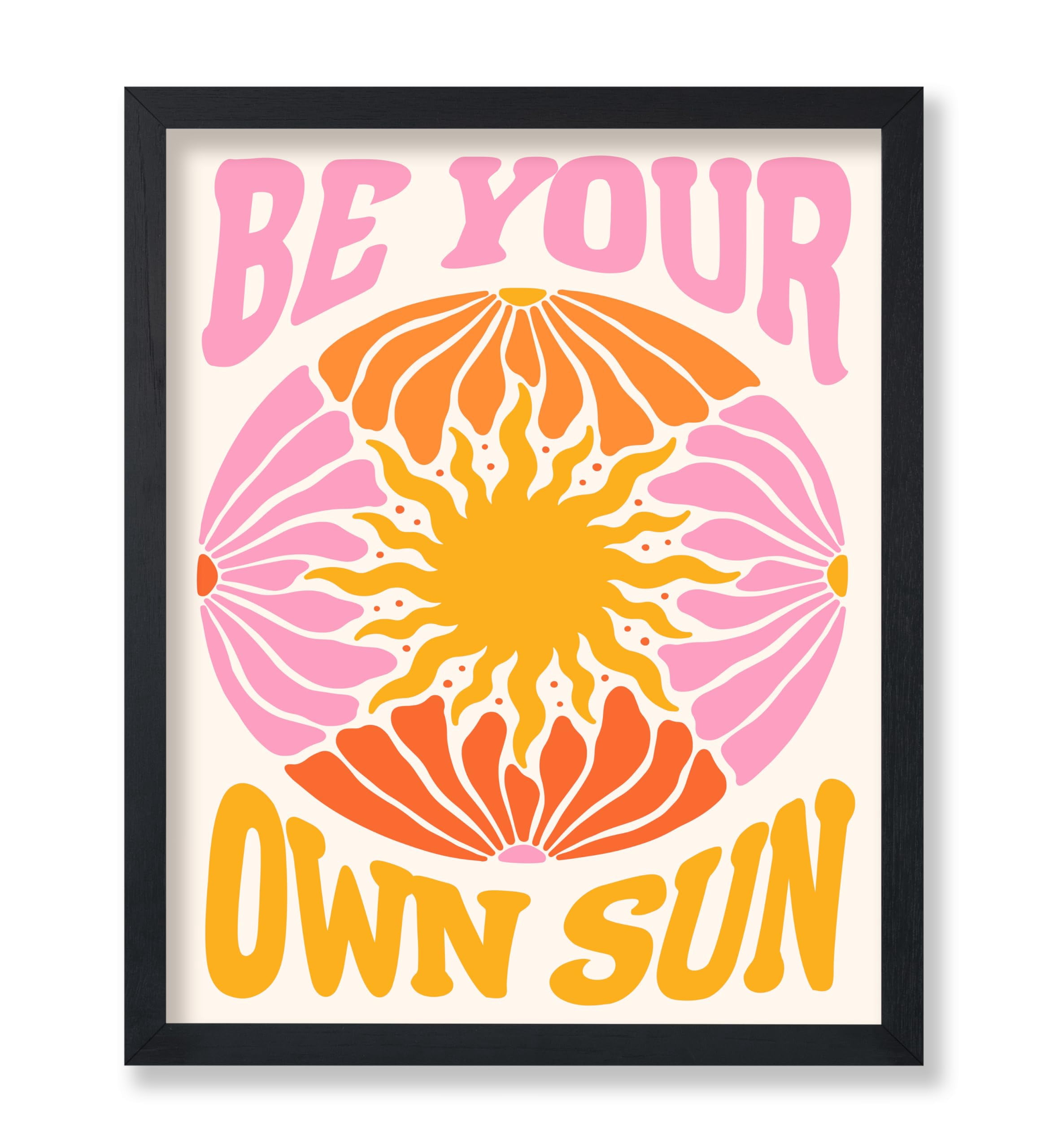 Poster Master Be Your Own Sun Poster - Retro Motivational Print - Chic ...