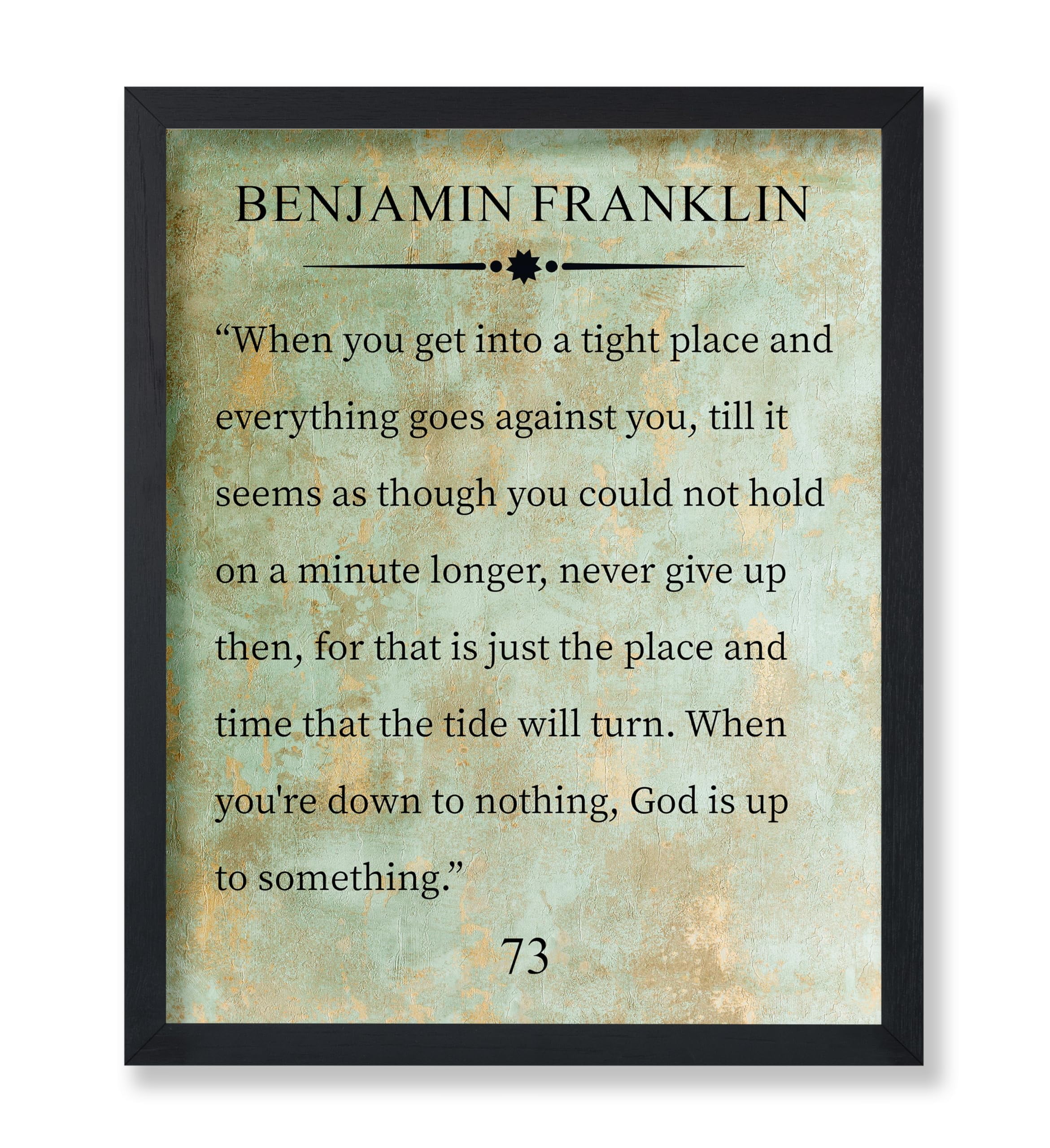 Poster Master Benjamin Franklin Poster - When You Get Into a Tight ...