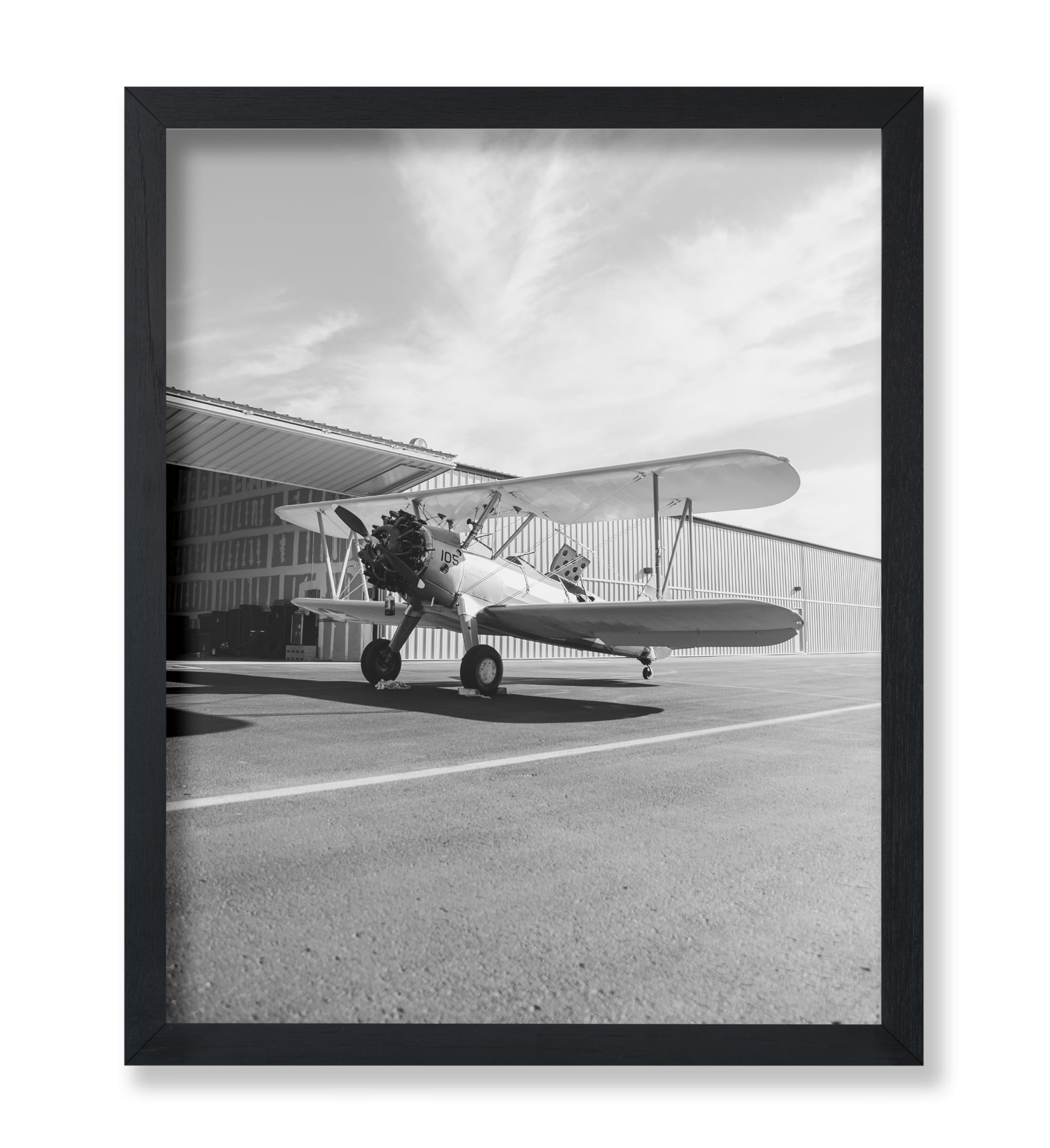 Poster Master Biplane at the Airport Poster - Plane Print - Aircraft ...