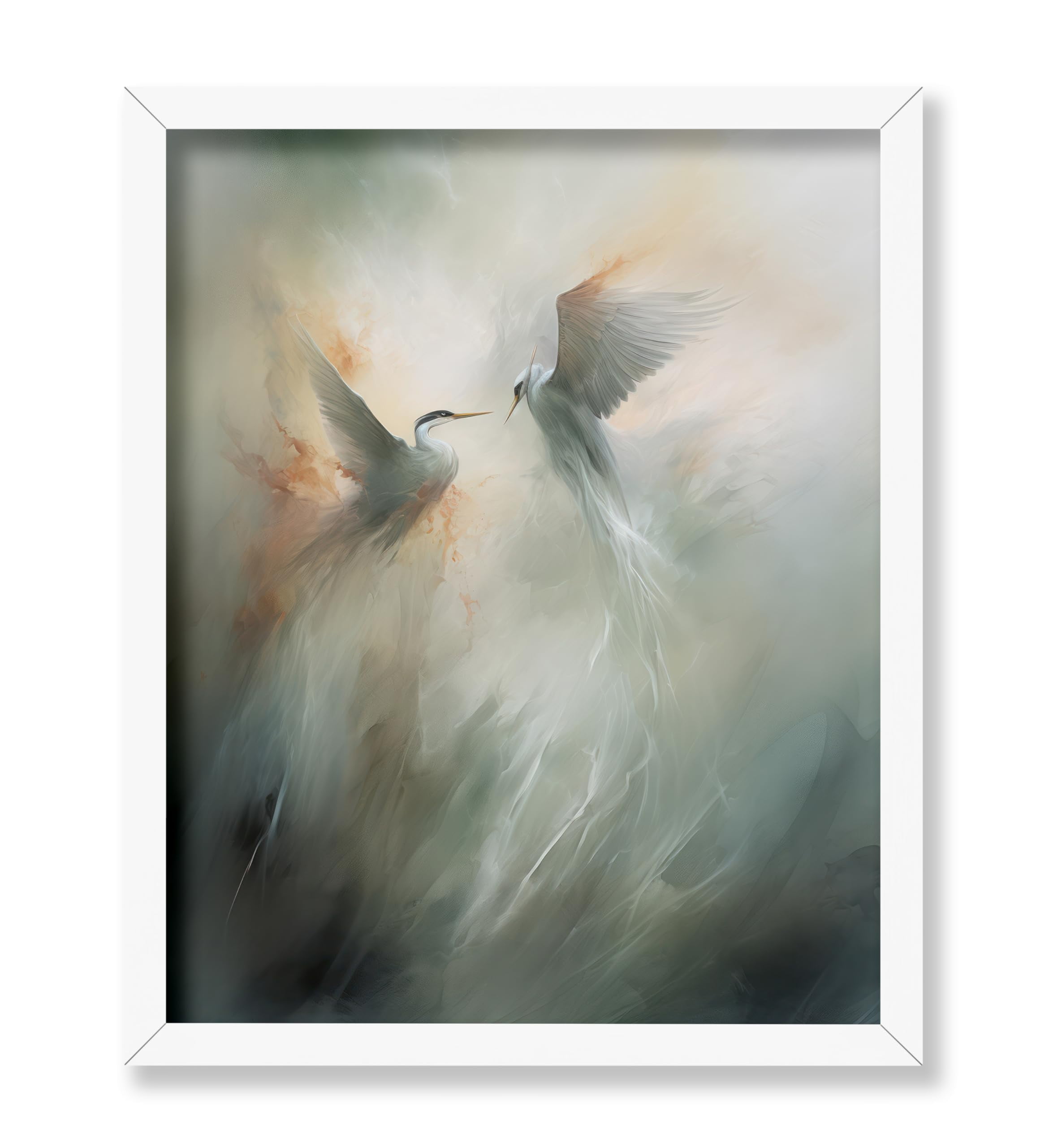 Poster Master Birds In The Storm Poster - Retro Bird Print - Animal Art ...