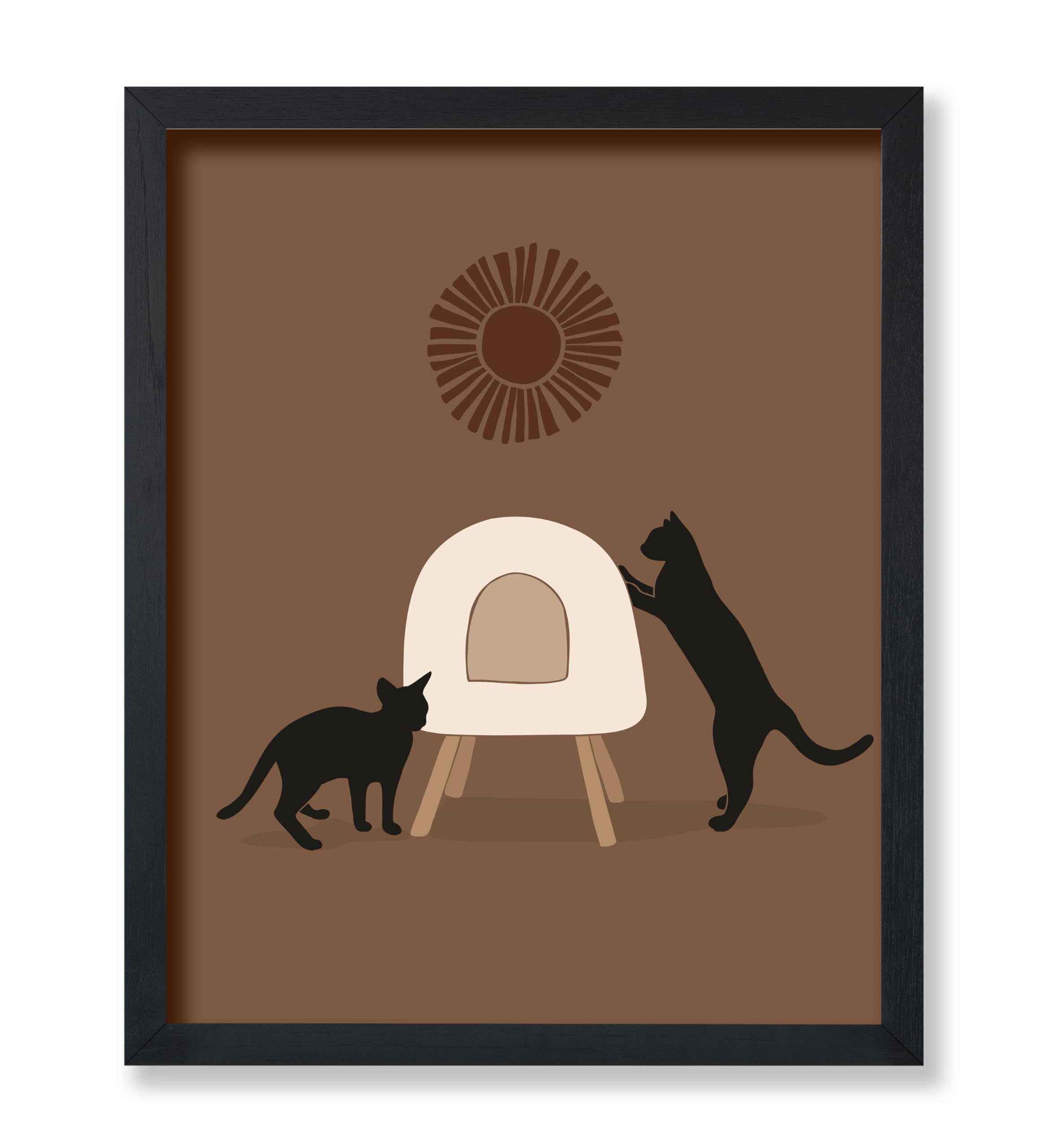 Poster Master Black Cats Poster - Retro Cat Print - Kitty Art - Cat ...