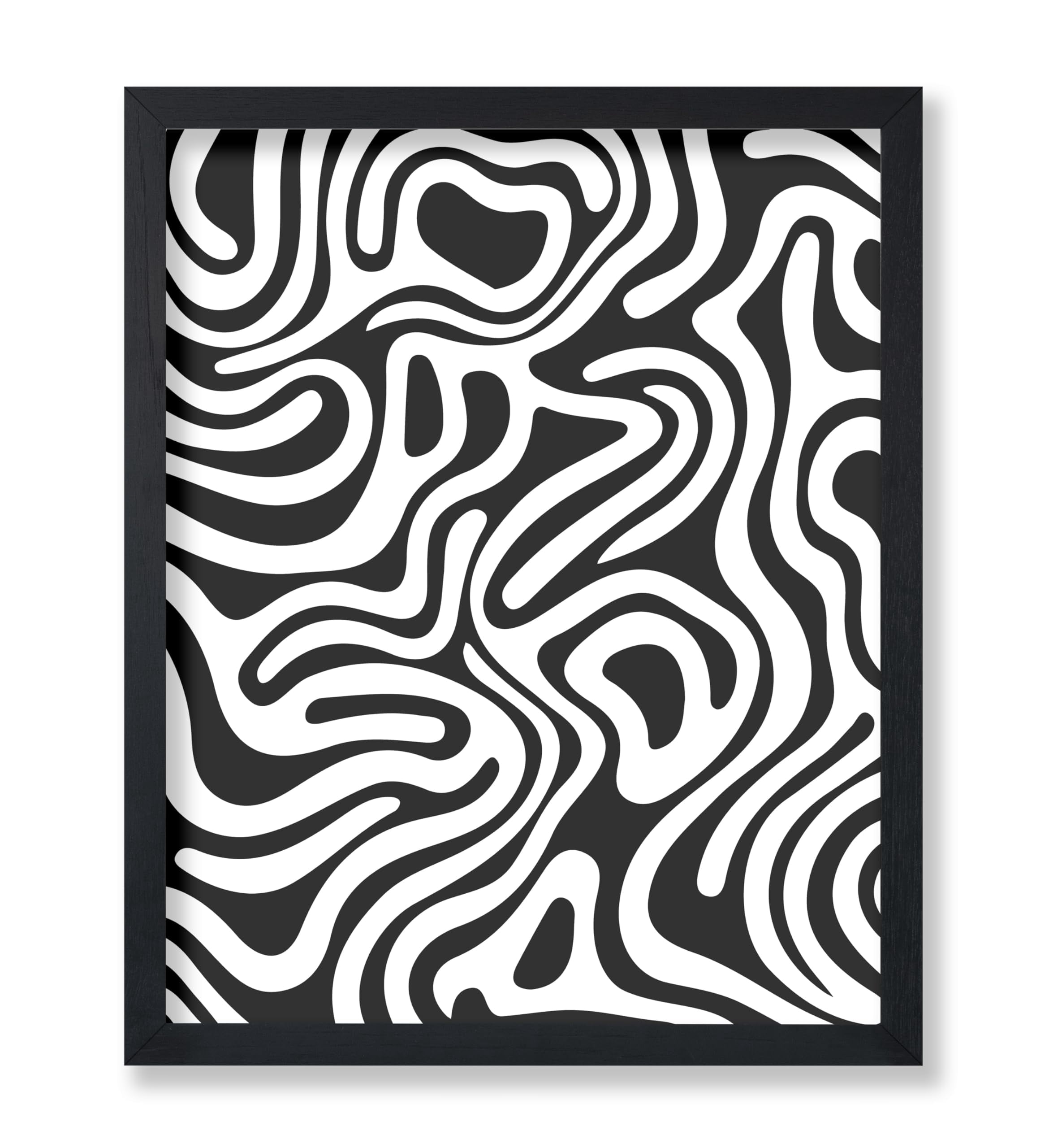 Poster Master Black & White Poster - Groovy Abstract Print - Trendy Art ...