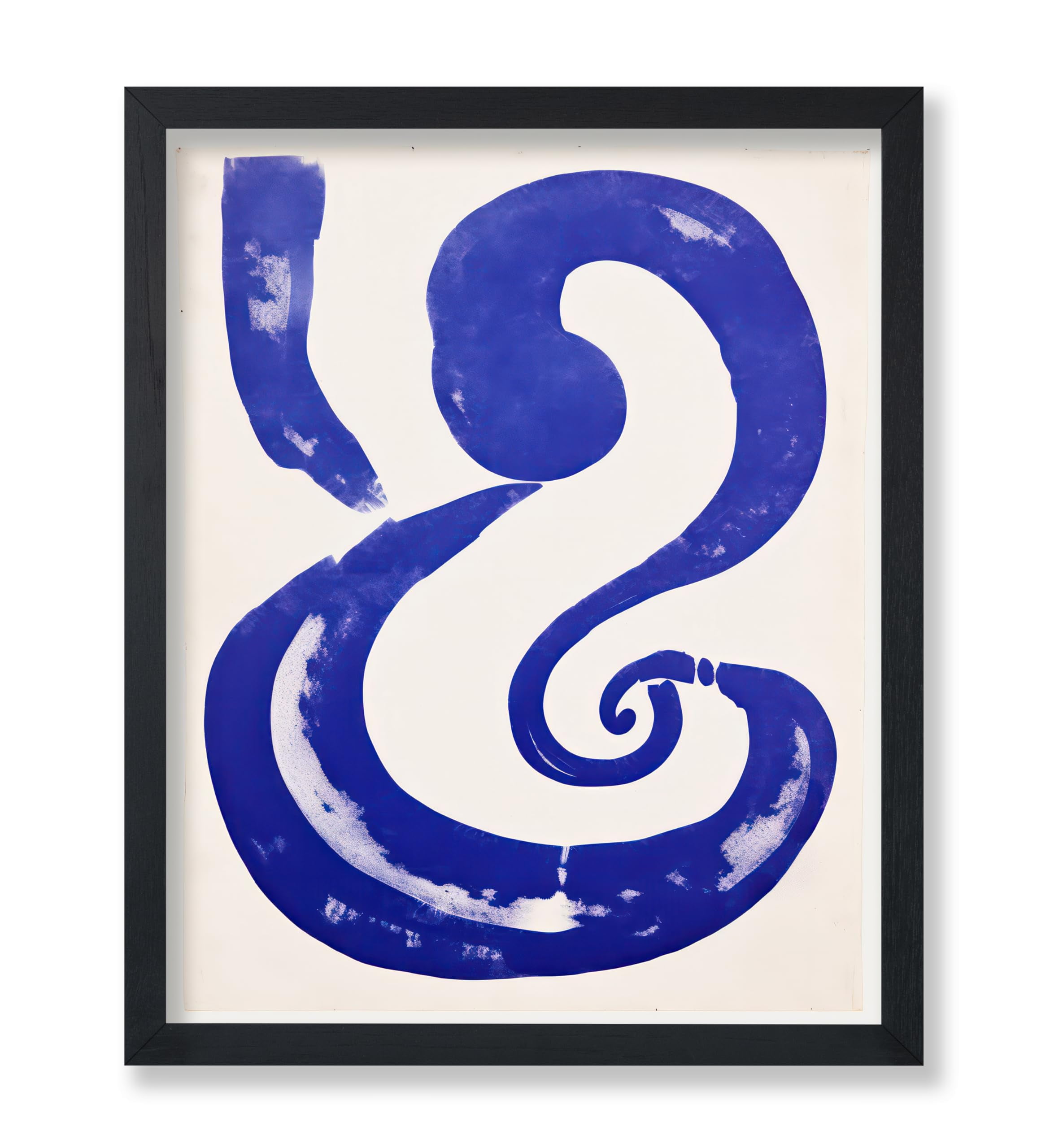 Poster Master Blue Geometric Poster - Retro Abstract Graphic Design ...