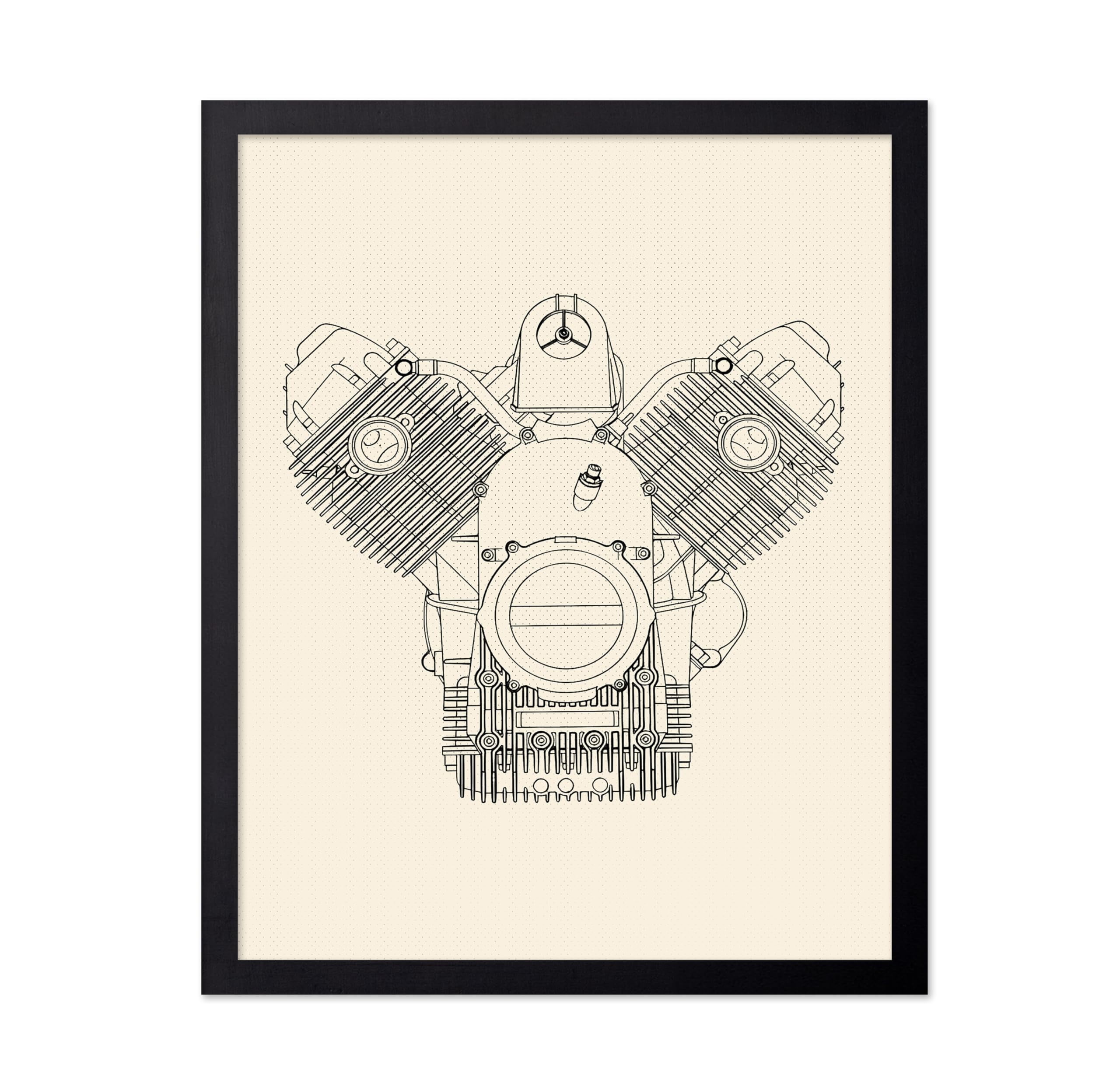 Poster Master Blueprint Poster - Retro Patent Print - Engine, Italian ...