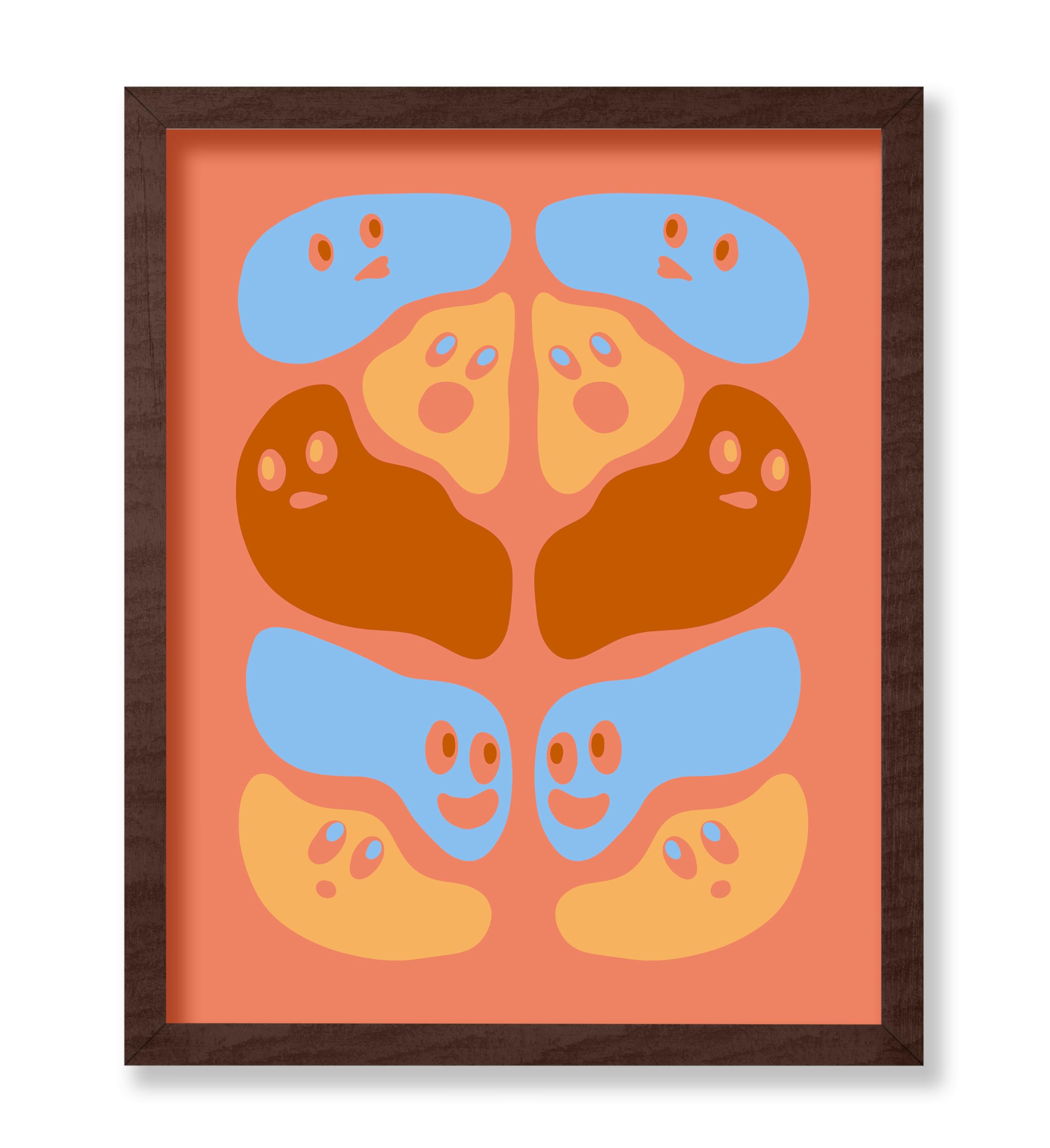 Poster Master Boho Poster - Retro Emoticon Print - Abstract Art ...