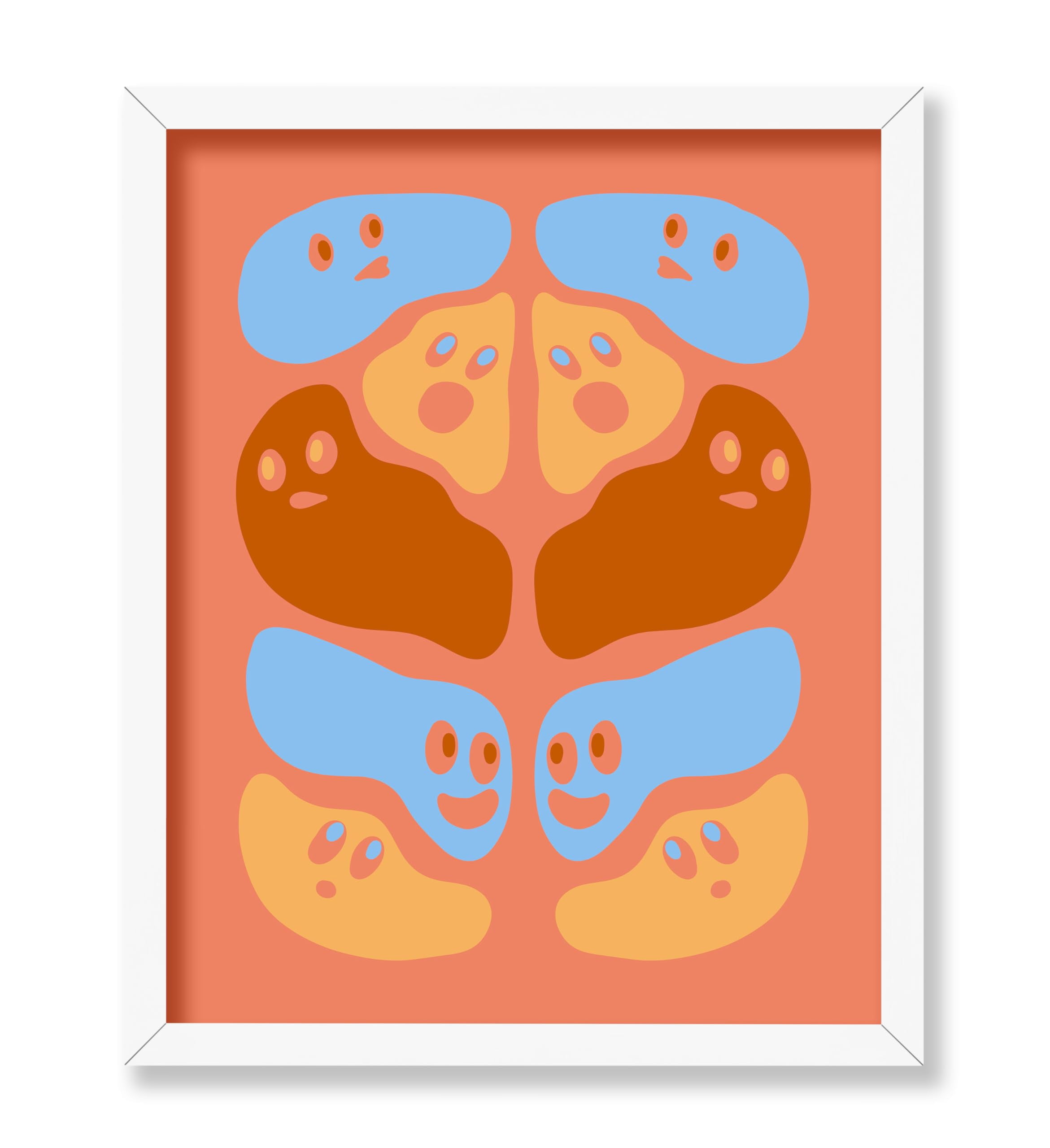 Poster Master Boho Poster - Retro Emoticon Print - Abstract Art ...