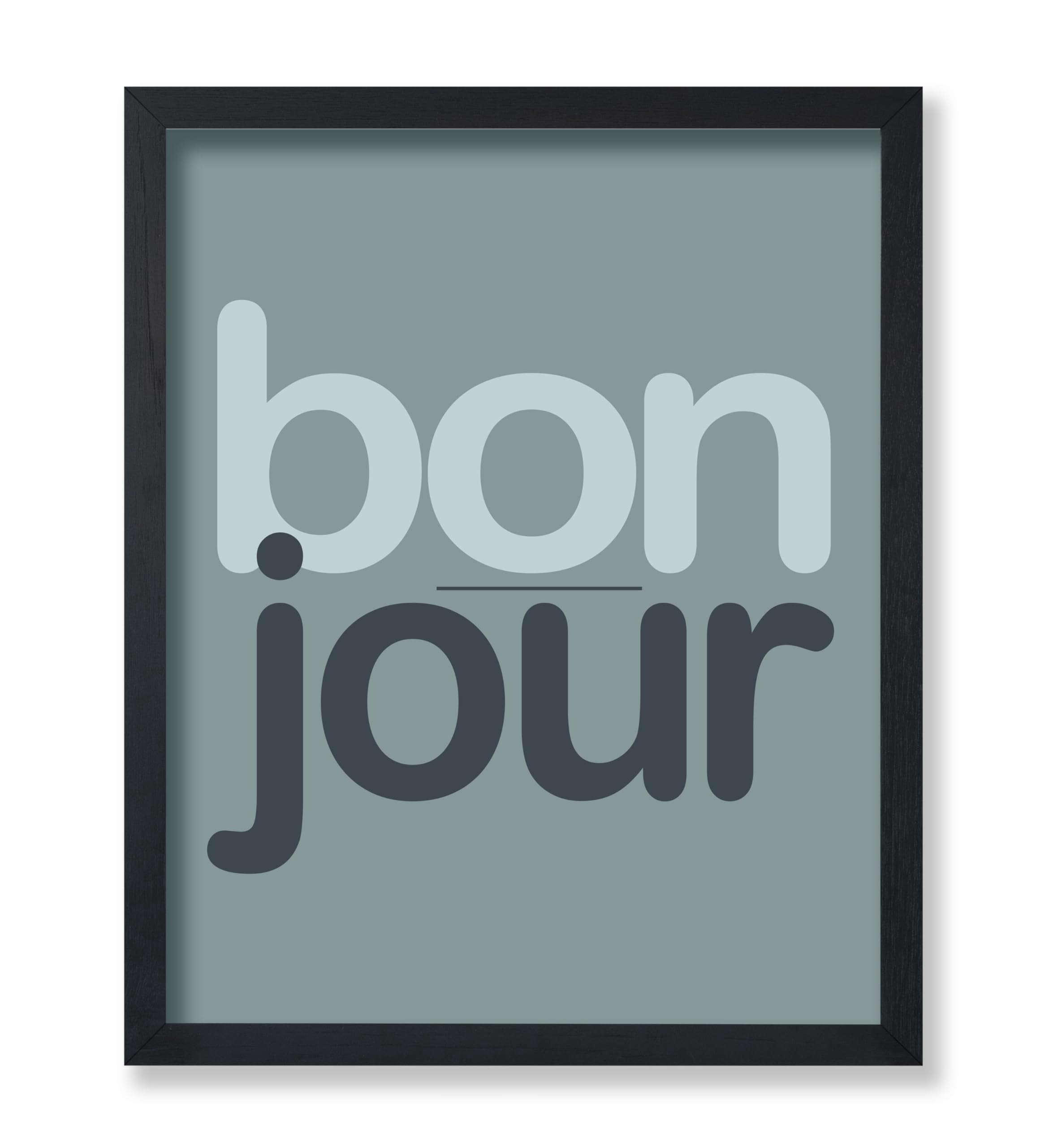 Poster Master Bonjour Poster - Typography Print - Good Morning Art ...