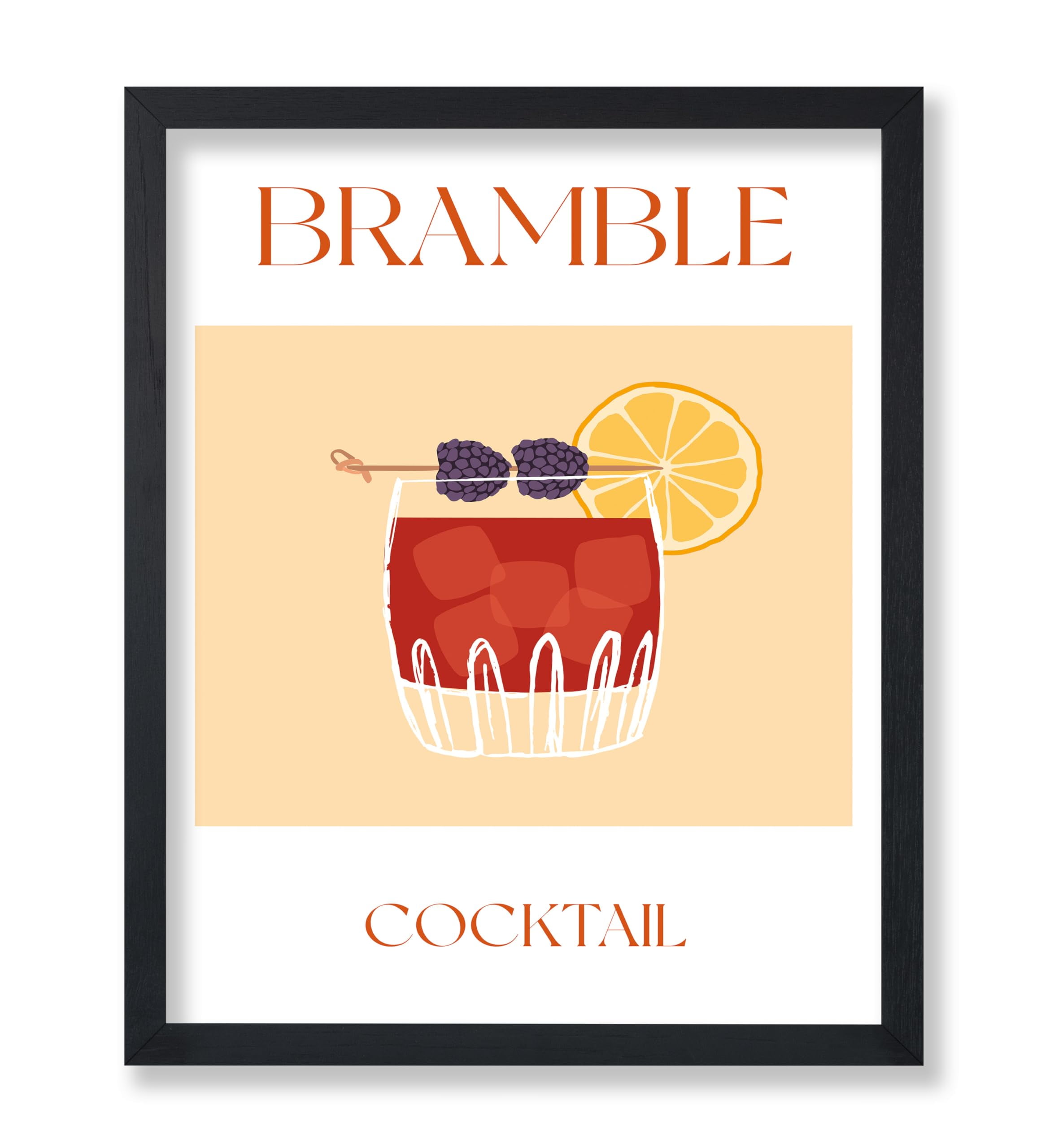 Poster Master Bramble Poster - Retro Cocktail Print - Alcohol Art ...