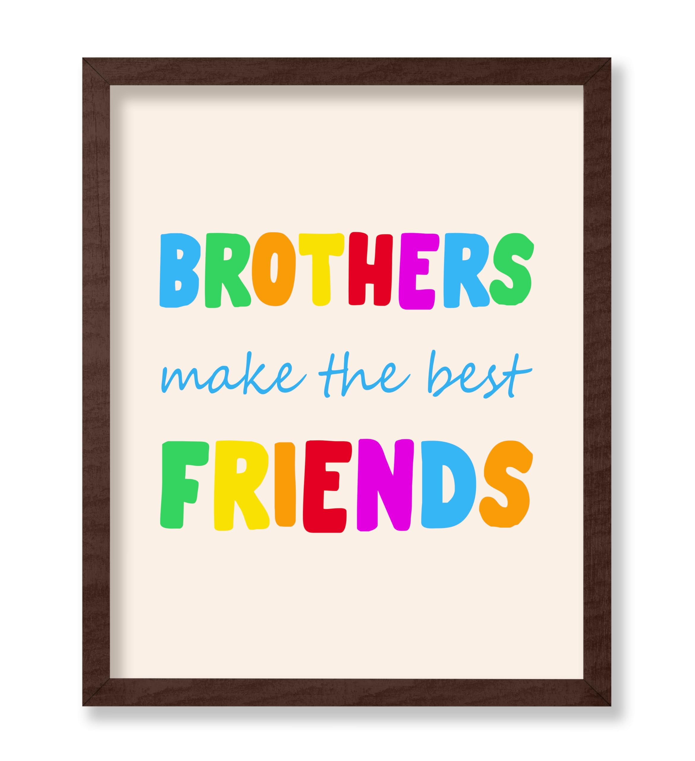 Poster Master Brothers Make the Best Friends Poster - Typography Print ...