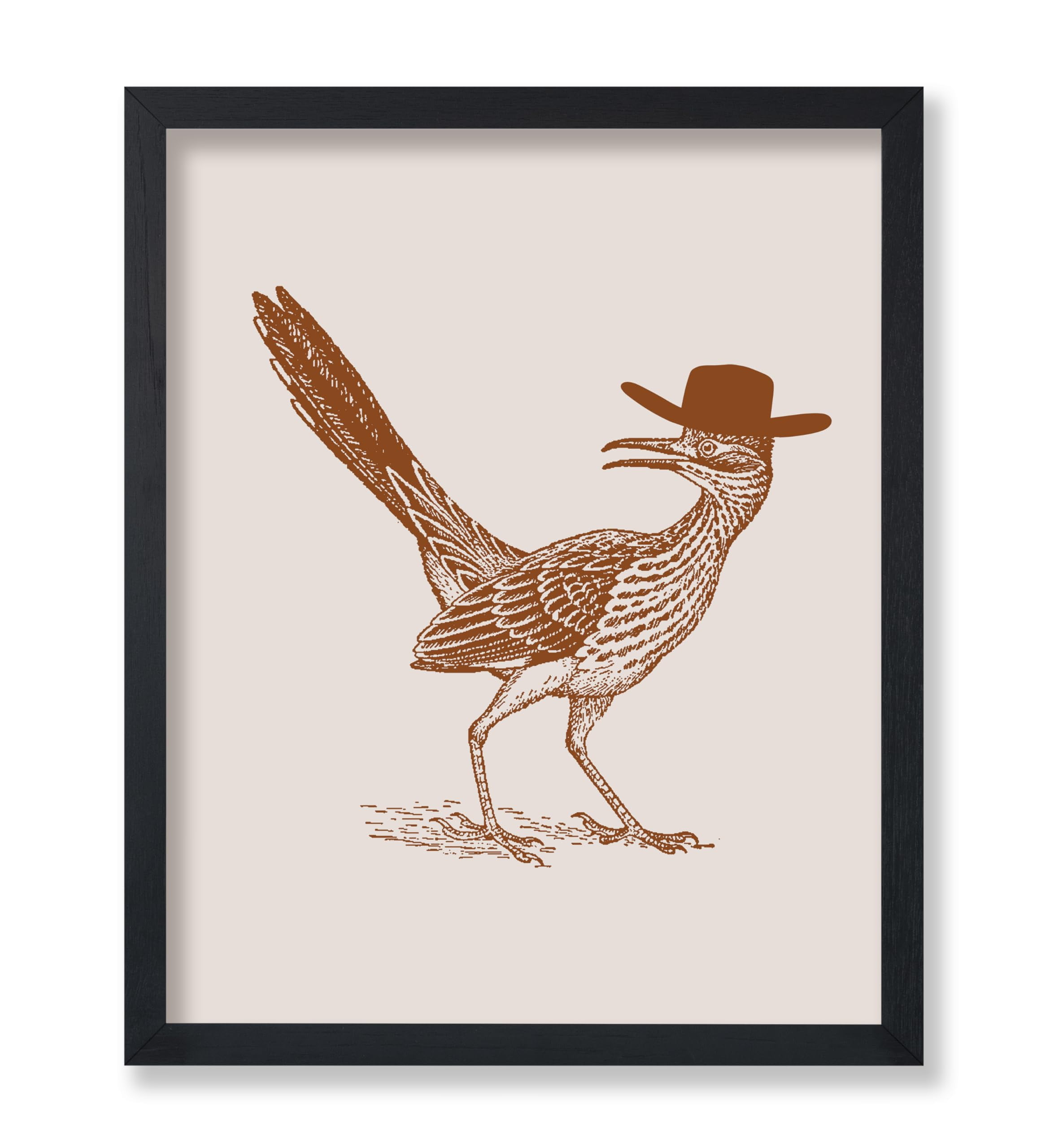 Poster Master Brown Cowboy Roadrunner Poster - Retro Cowboy Print ...