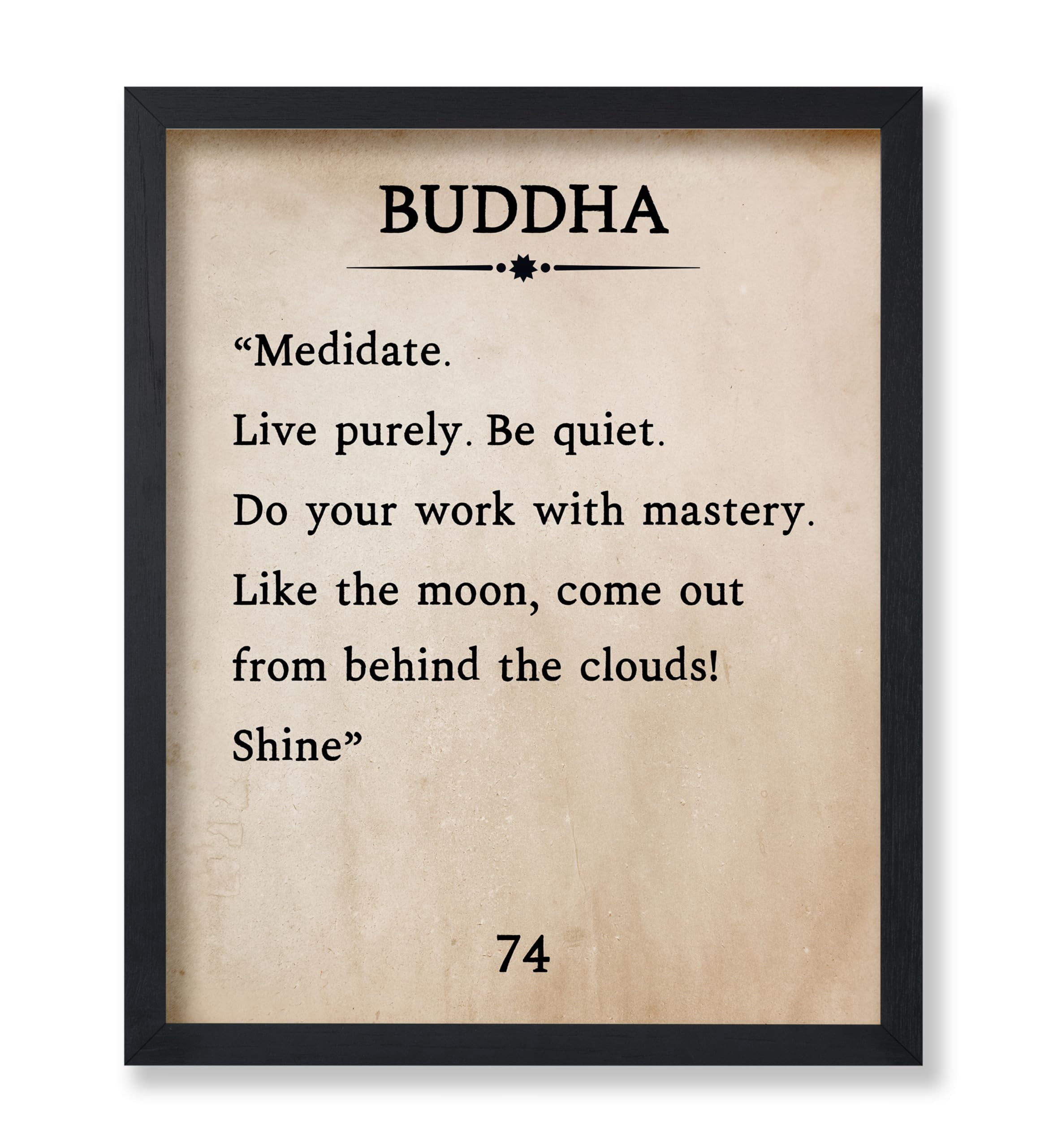 Poster Master Buddha Poster - Meditate Print - Meditation Quote Art ...