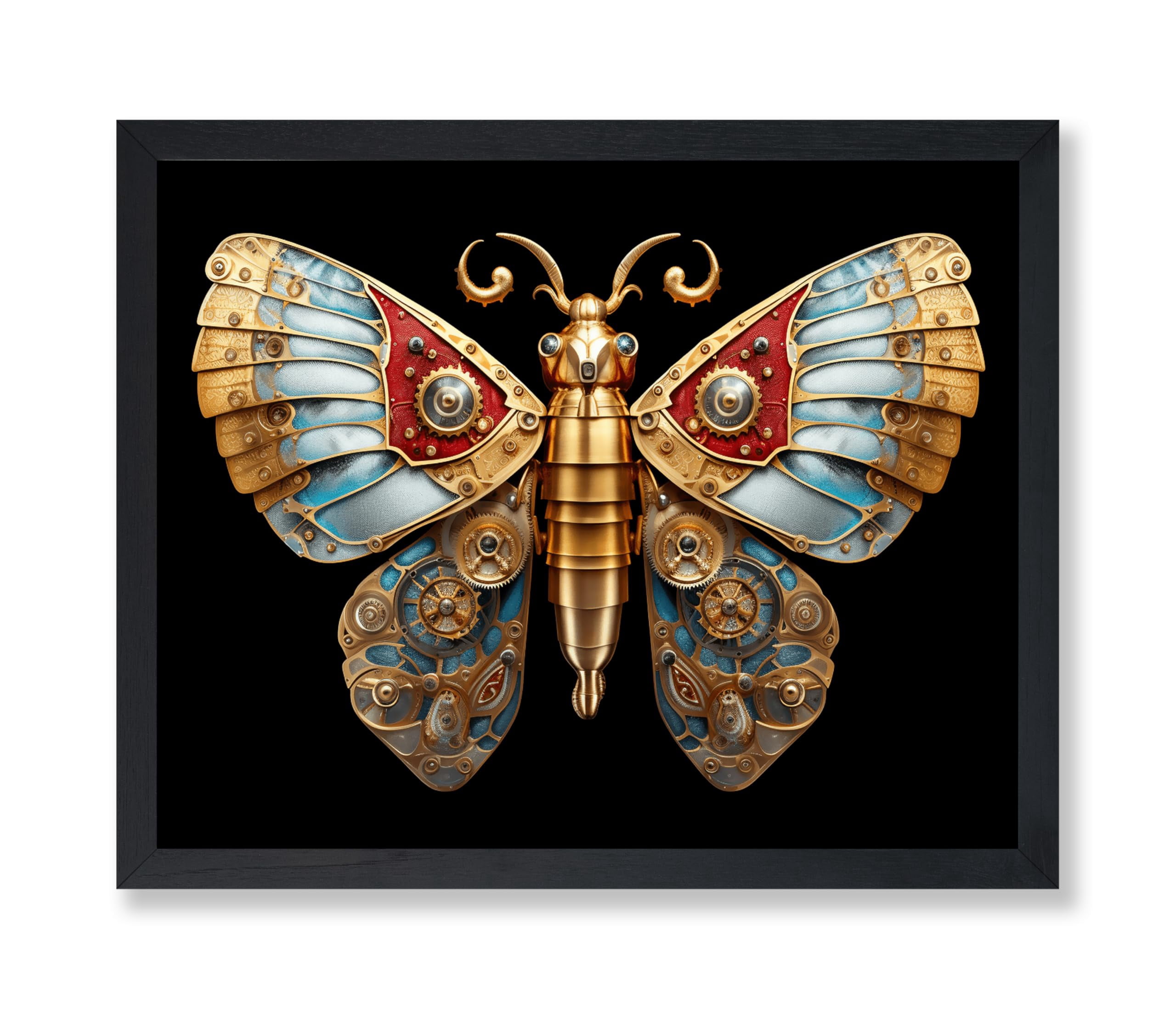 Poster Master Butterfly Poster - Mechanical Butterfly Print - Fantasy ...