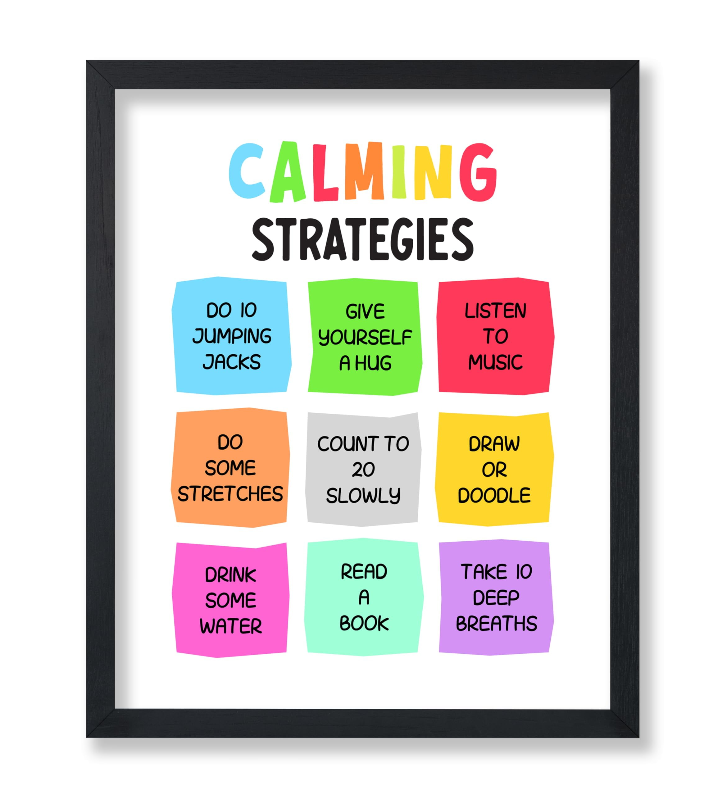 Poster Master Calming Strategies Poster - Calming Chart Print ...