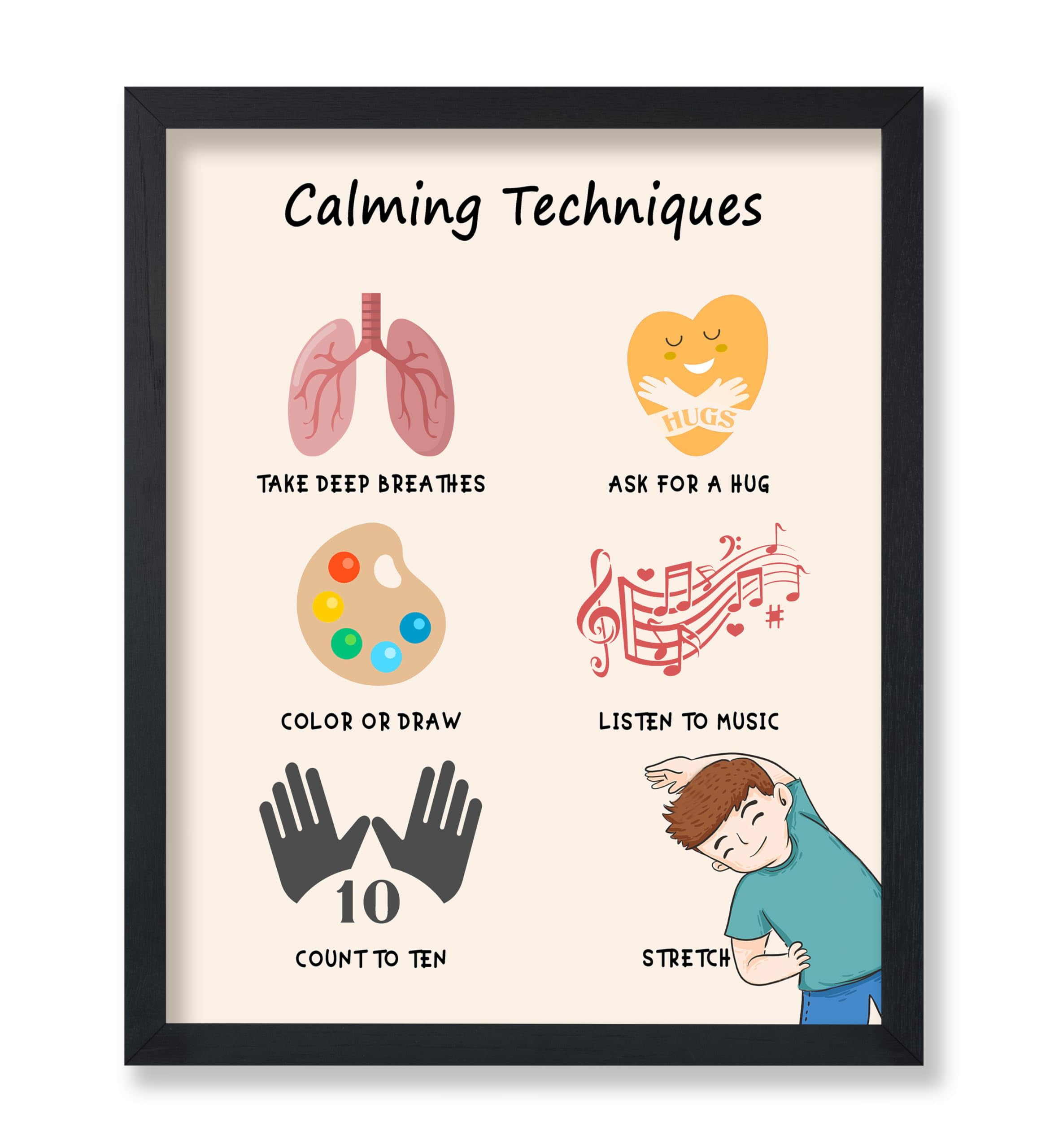 Poster Master Calming Techniques Chart Poster - Calming Skills Print ...