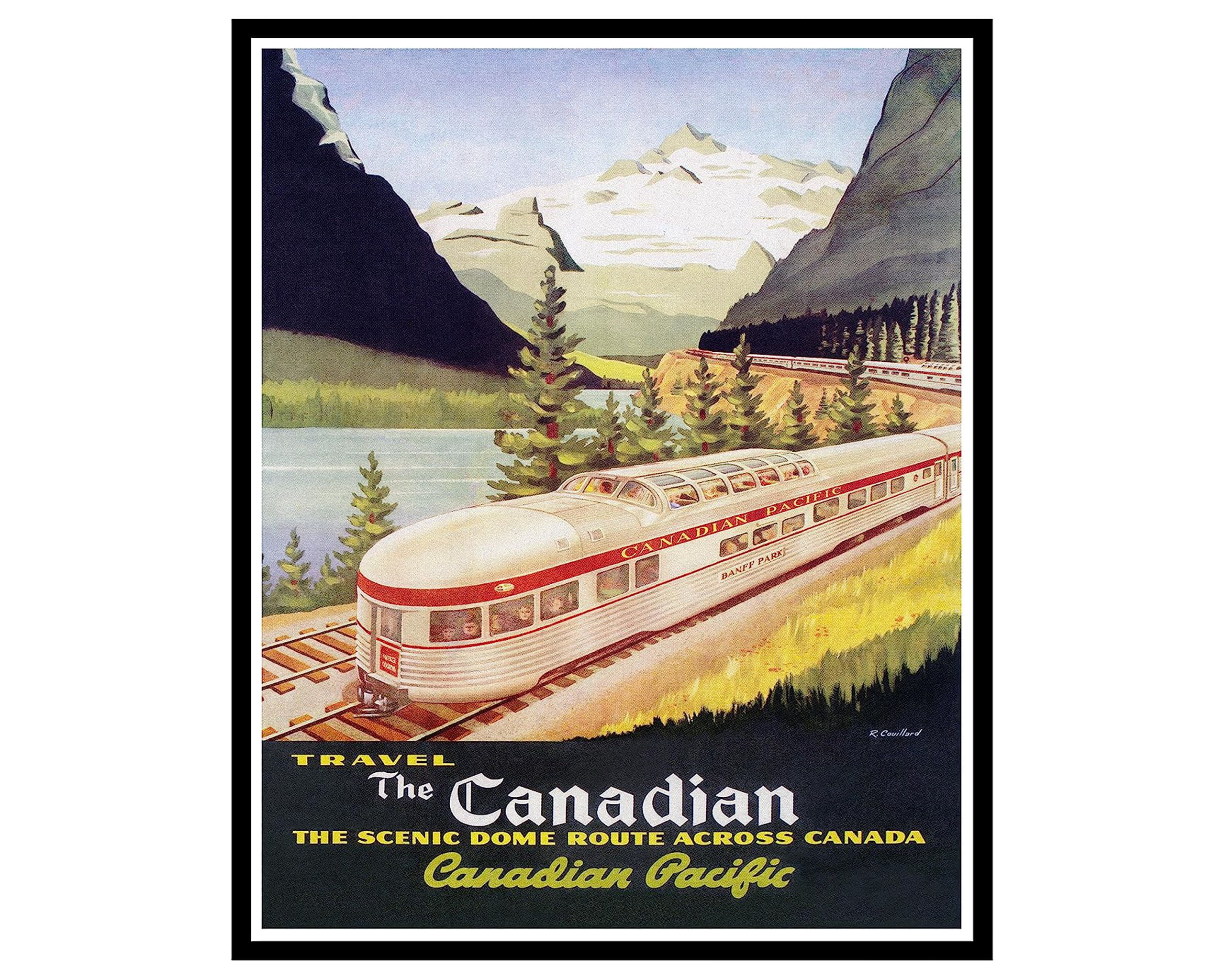 Poster Master Canadian Train Print - Vintage Wall Art - Canada Travel ...