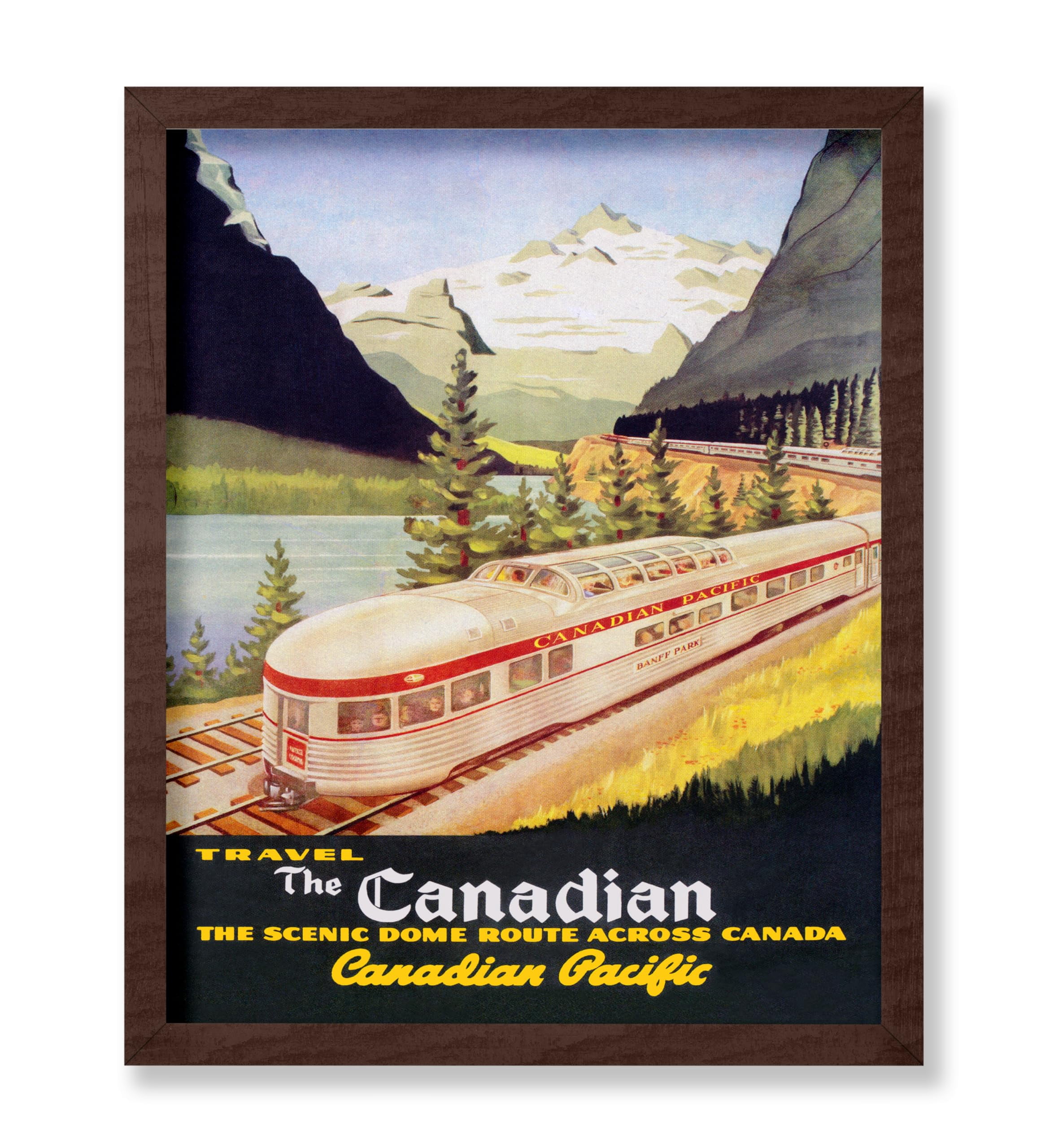 Poster Master Canadian Train Print - Vintage Wall Art - Canada Travel ...