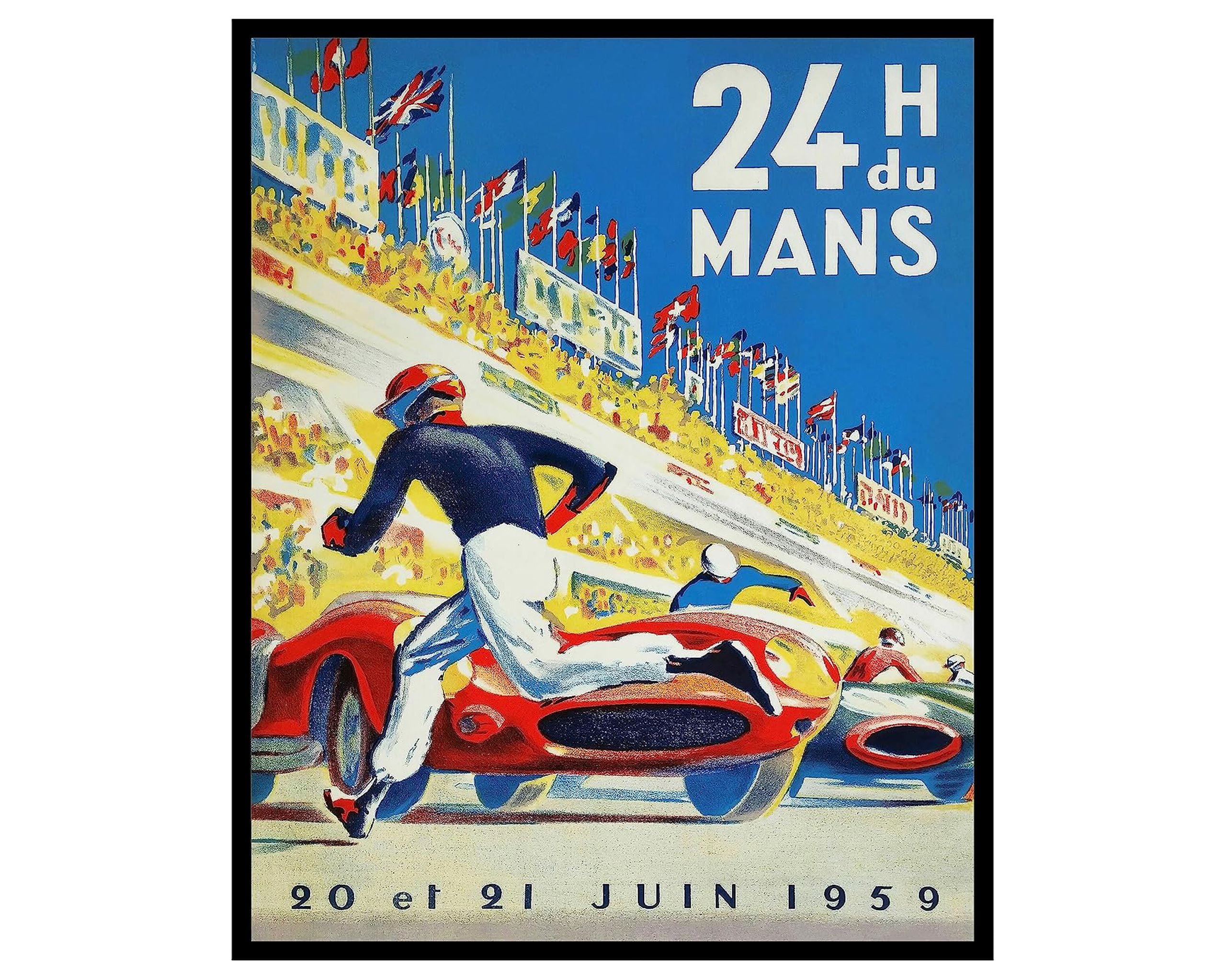 Poster Master Car Race Wall Art - 1959 Sports Car Race Poster - Car ...