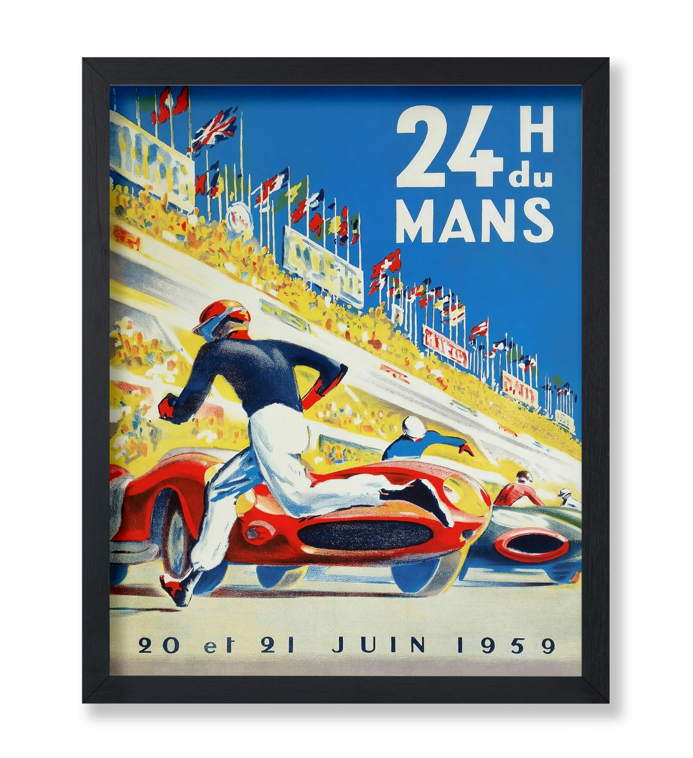 Poster Master Car Race Wall Art - 1959 Sports Car Race Poster - Car ...