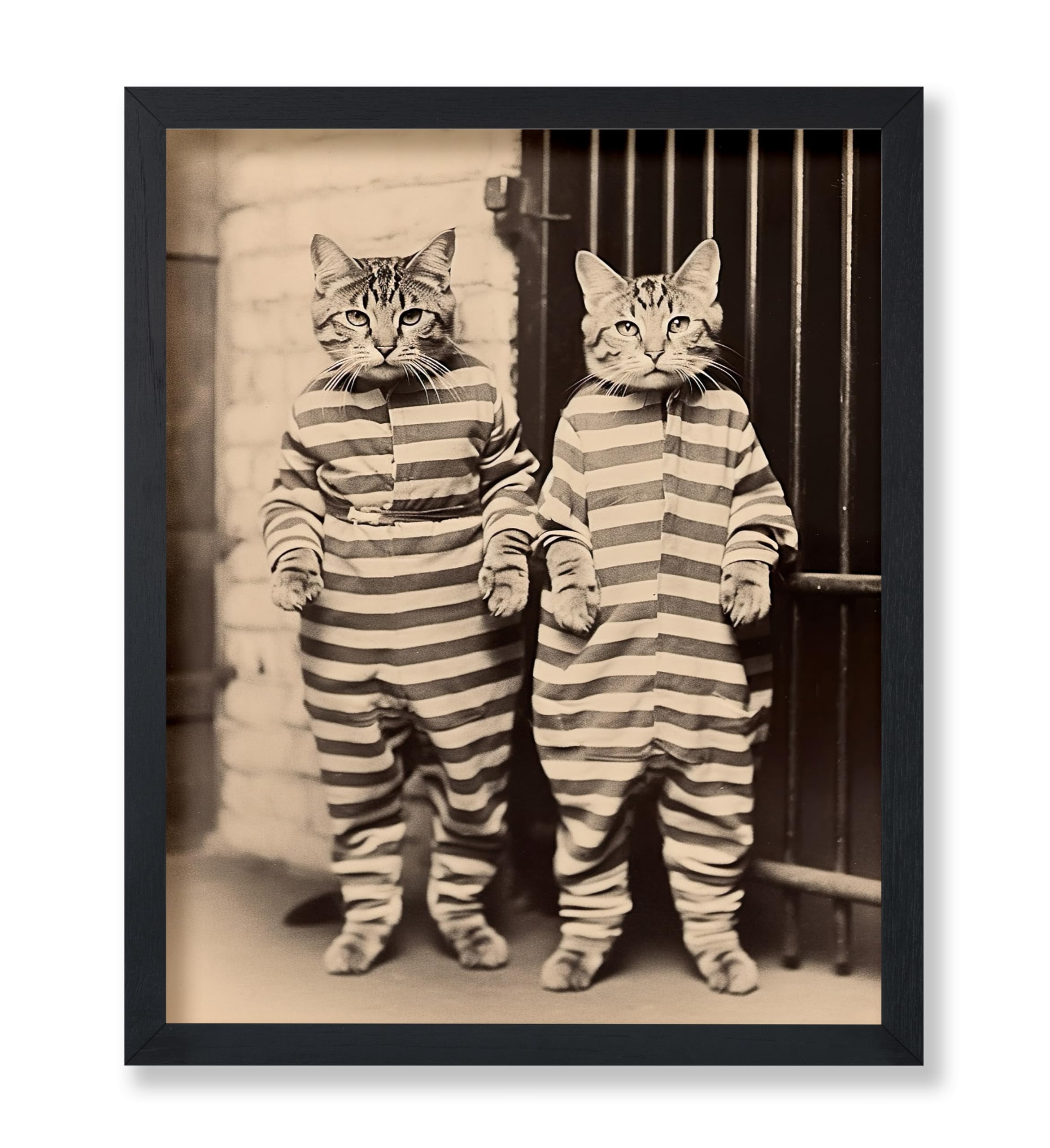 Poster Master Cat Poster - Cats in Jail Print - Photograph Art - Prison ...