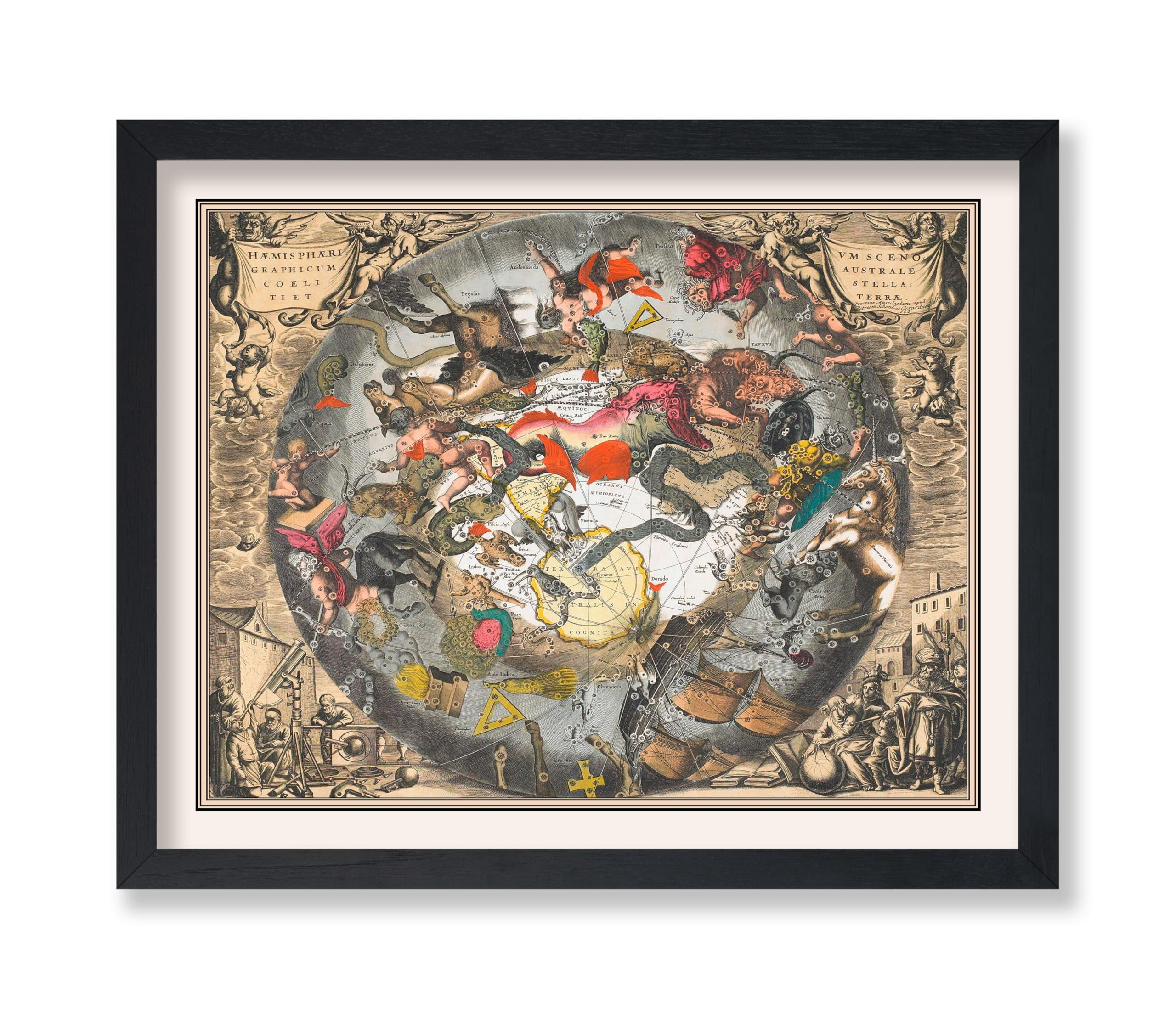 Poster Master Celestial Map Print - Map Of The Constellations, Vintage ...