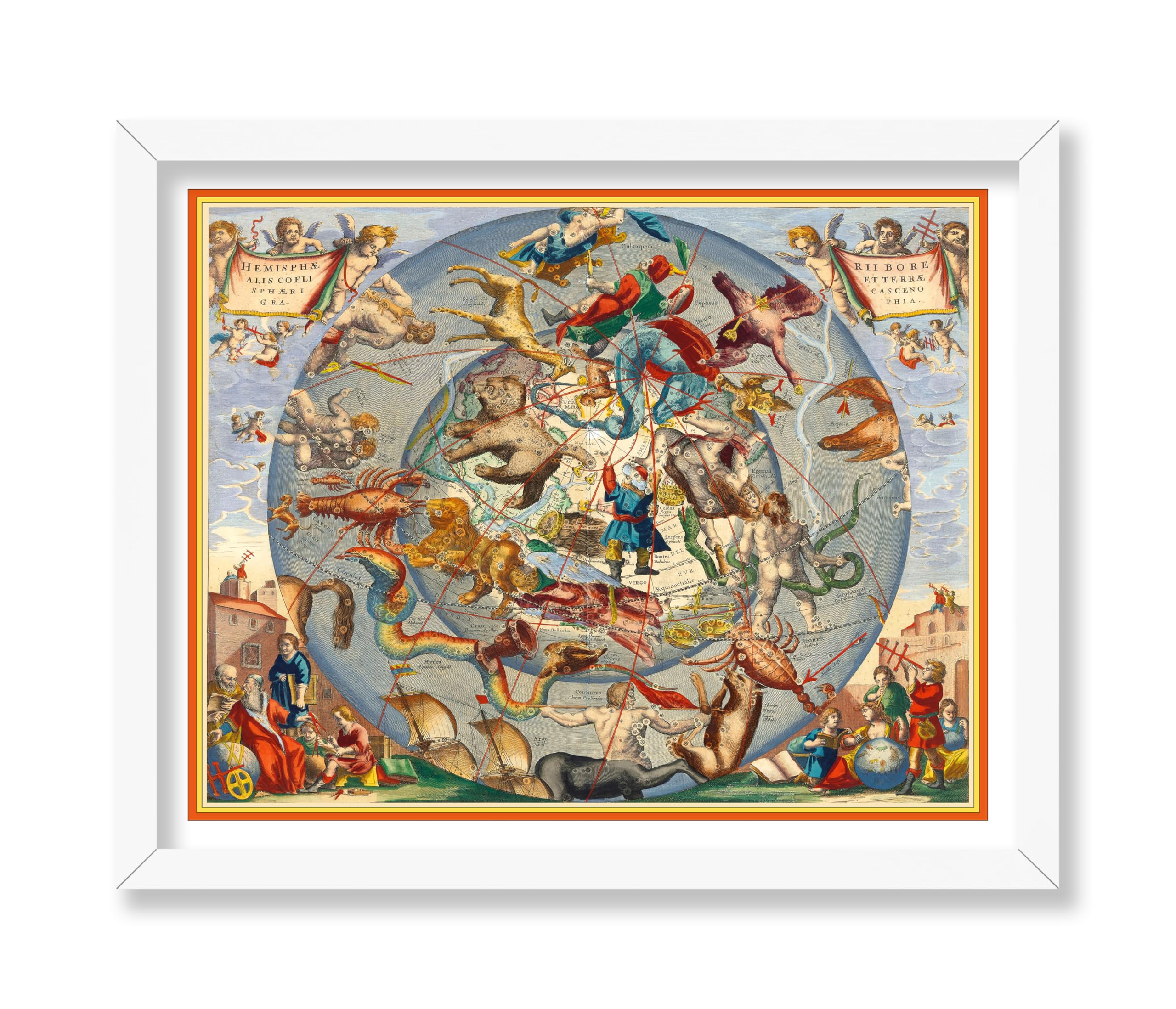 Poster Master Celestial Map Poster - Southern Constellations, Great ...