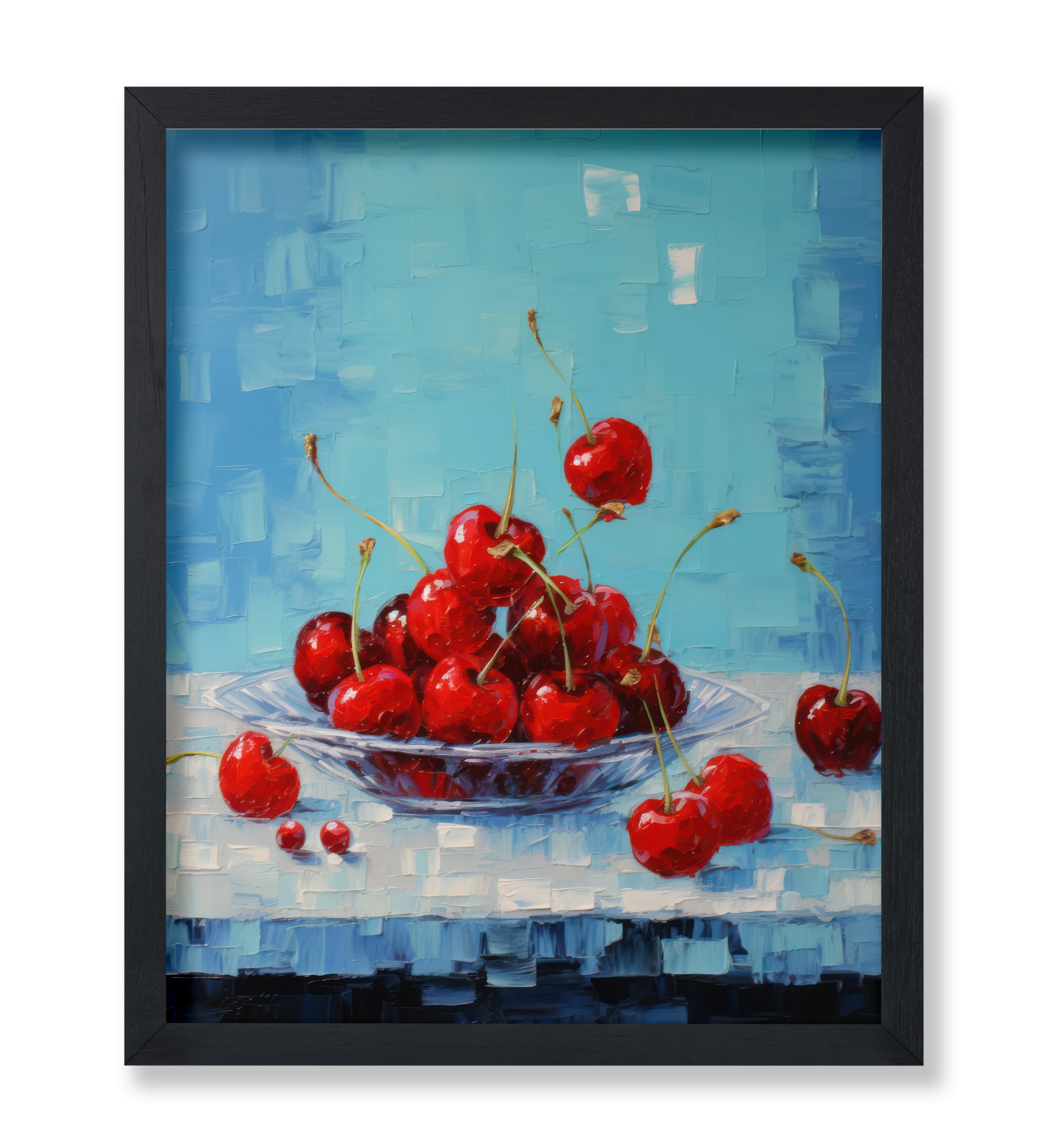 Poster Master Cherries Poster - Retro Cherry Print - Fruit Art - Still Life Painting Art - Food ...