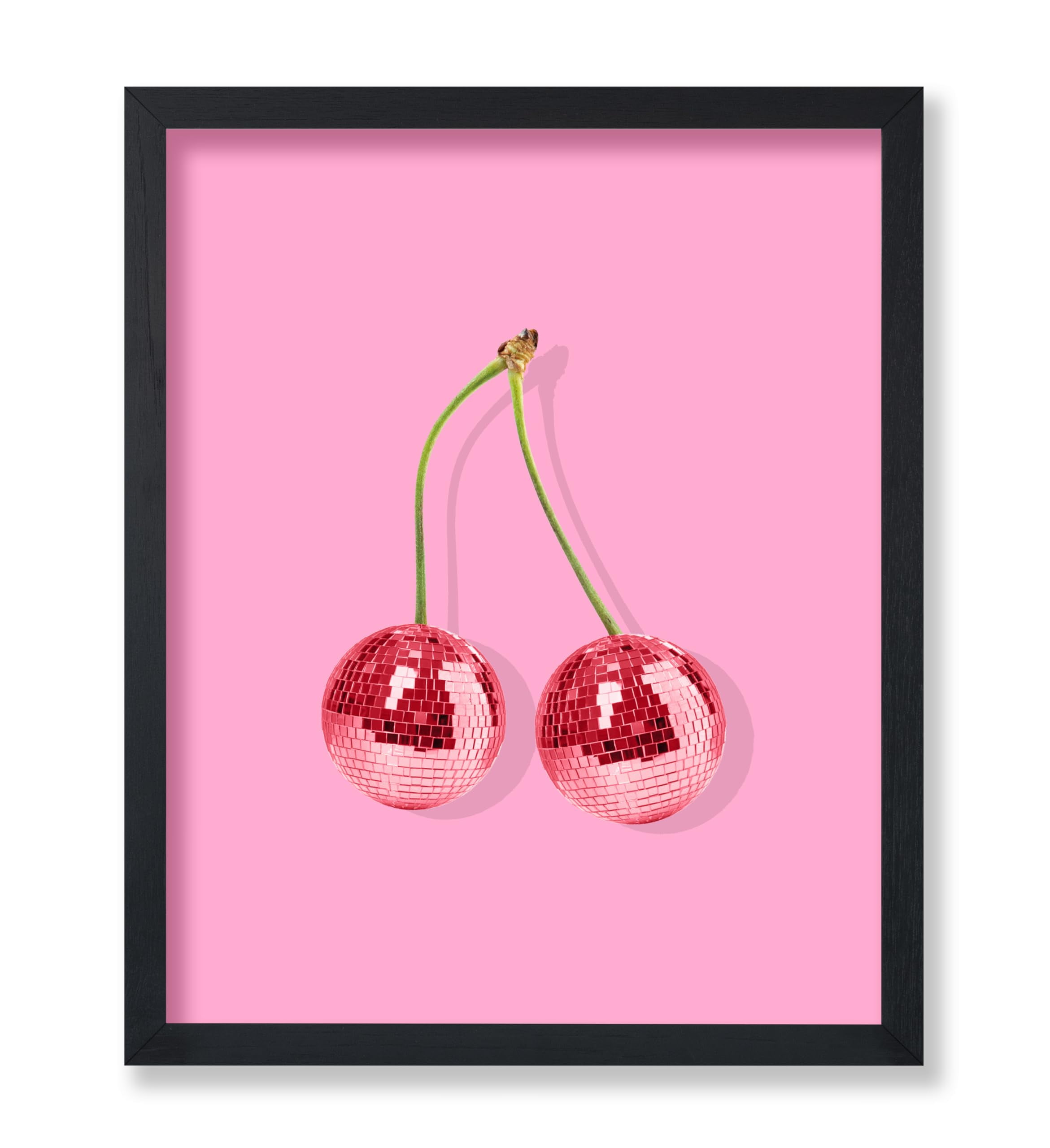 Poster Master Cherry Disco Balls Poster - Retro Cherries Print - Fruit ...