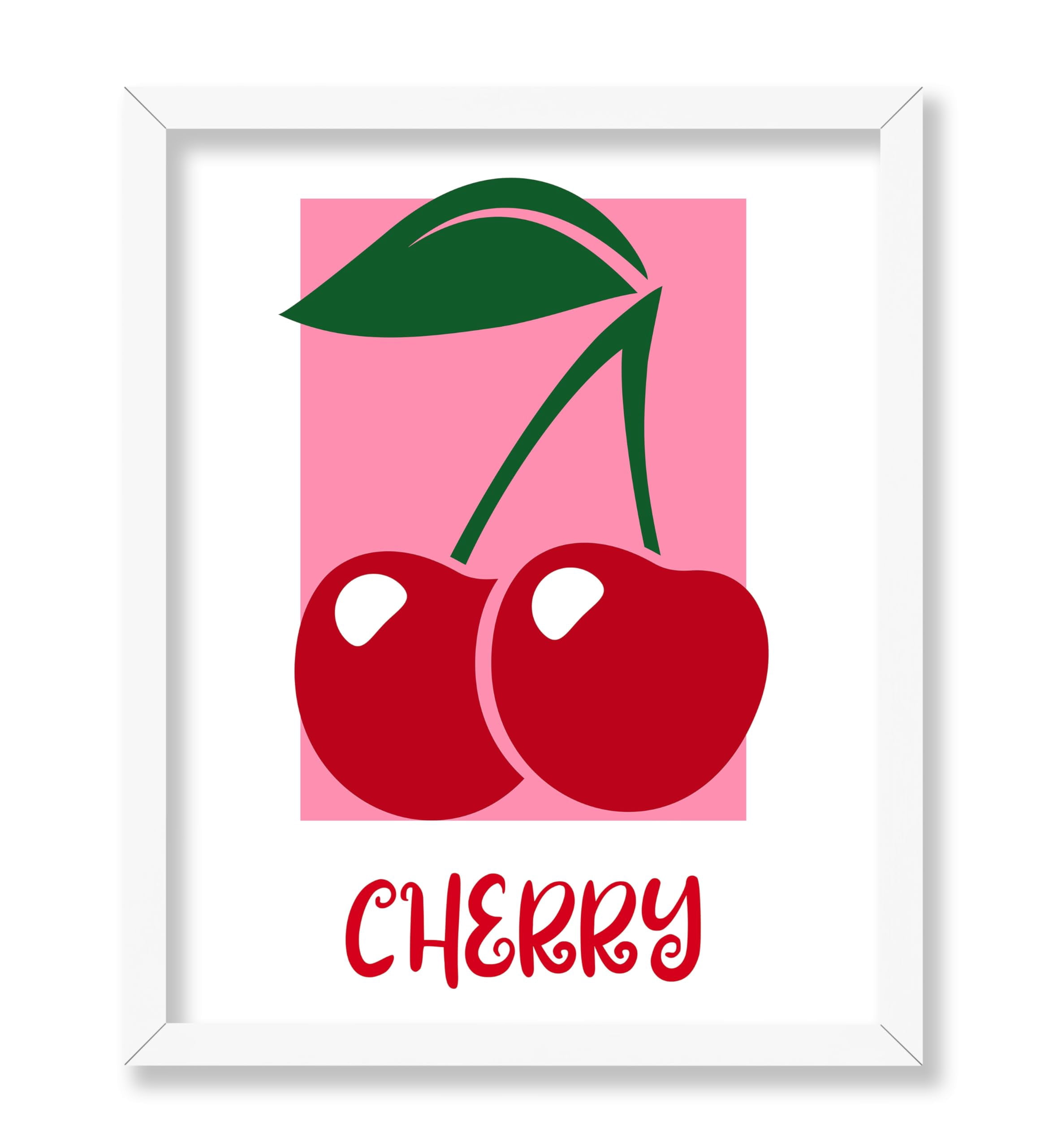 Poster Master Cherry Poster - Red Cherries Print - Food & Drink Art ...
