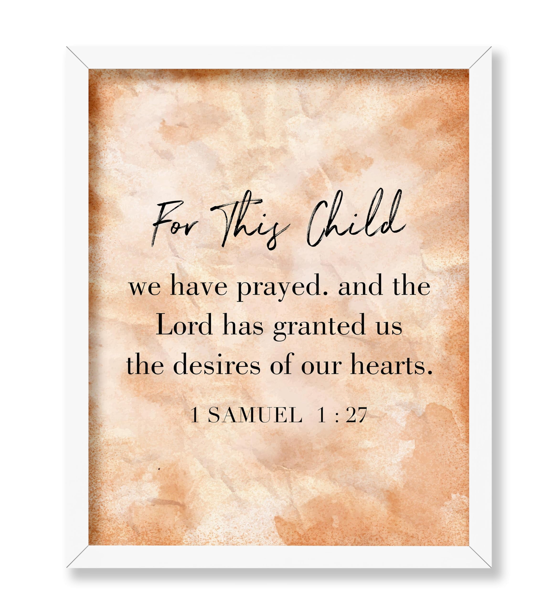 Poster Master Child's Prayer Poster - For this Child We Have Prayed ...