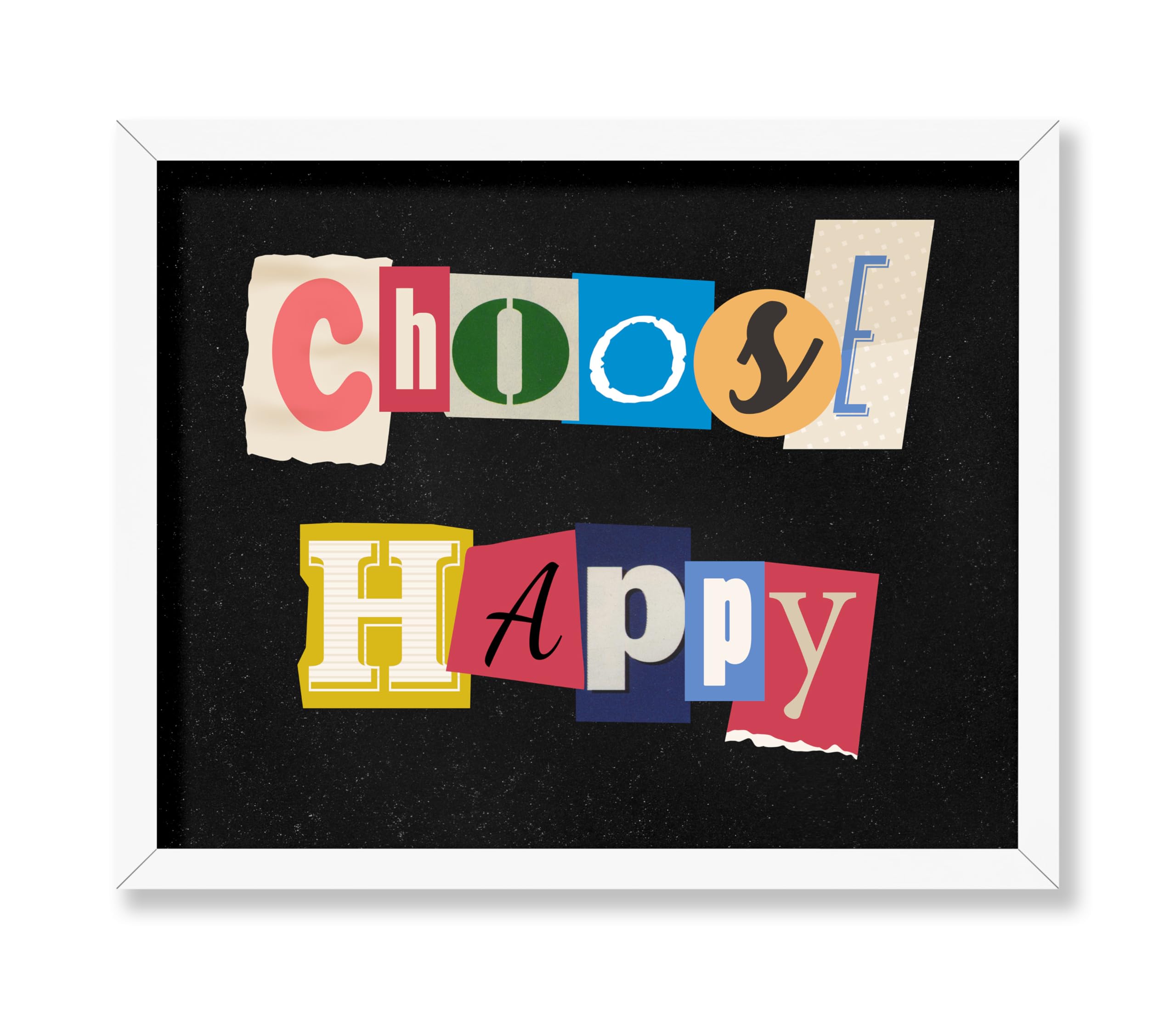 Poster Master Choose Happy Poster - Motivational Print - Cut-Out ...