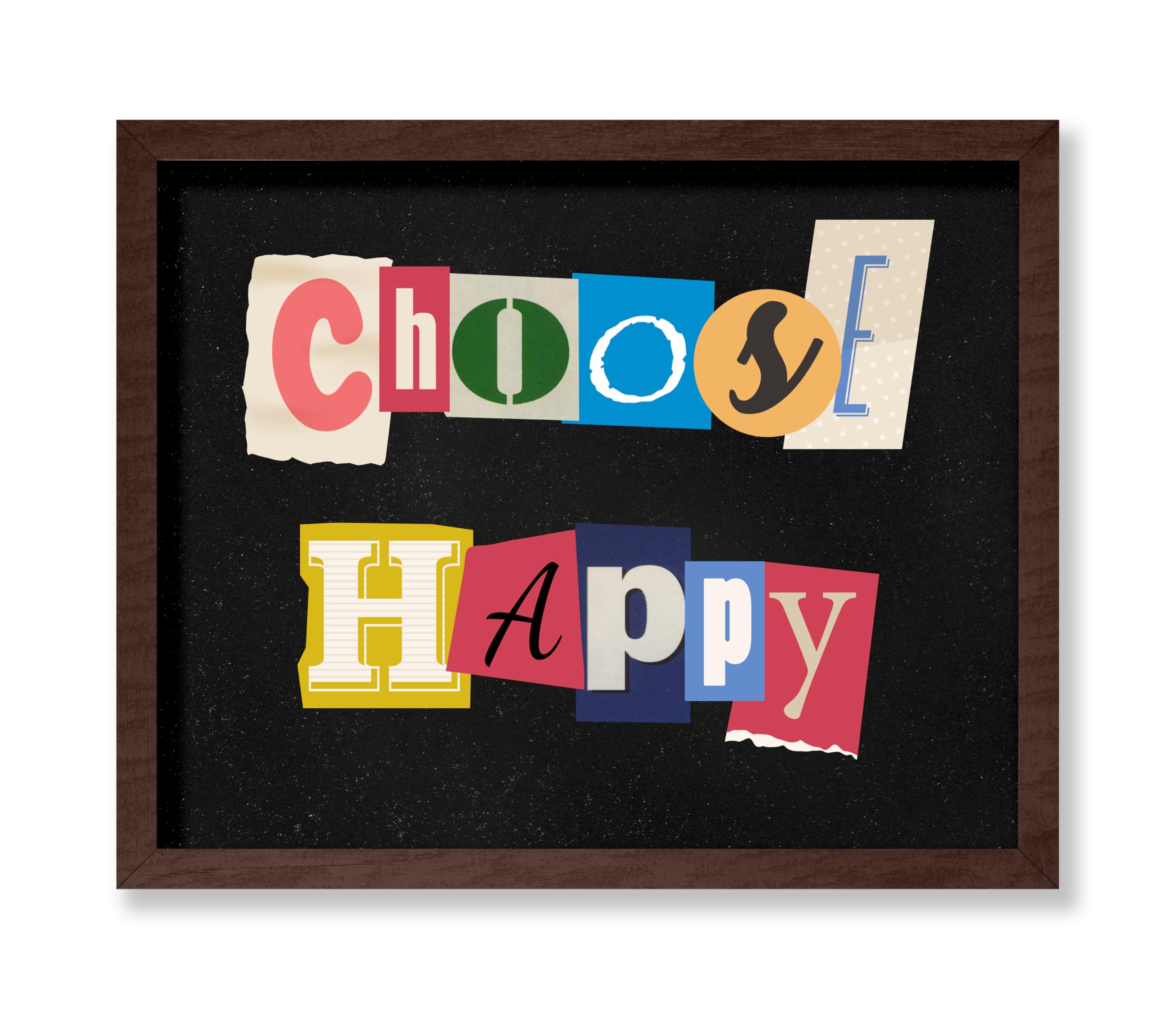 Poster Master Choose Happy Poster - Motivational Print - Cut-Out ...