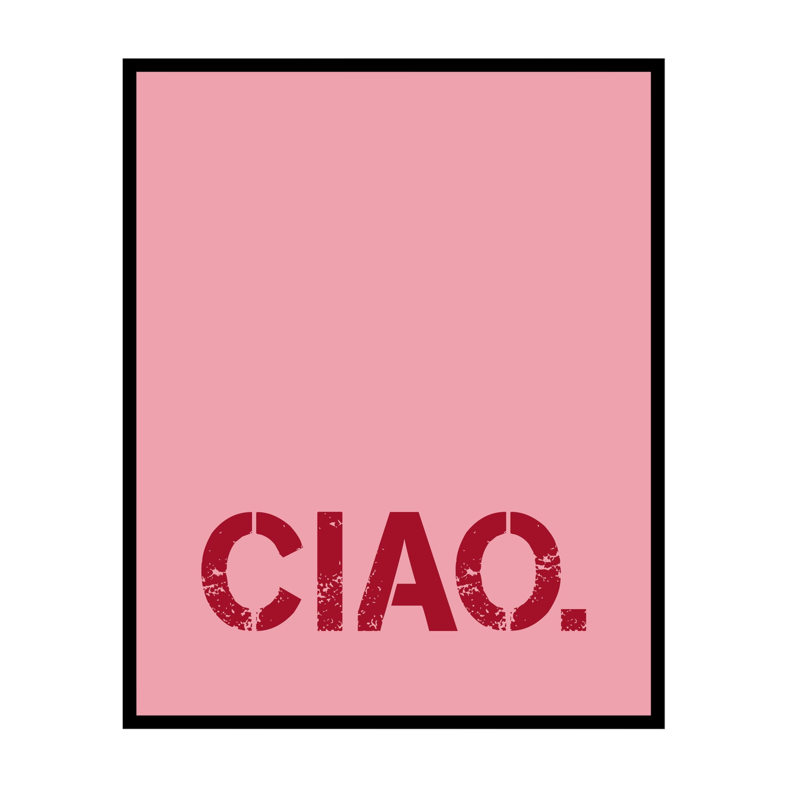 Poster Master Ciao Poster - Typography Print - Modern Art - Pink Trendy ...