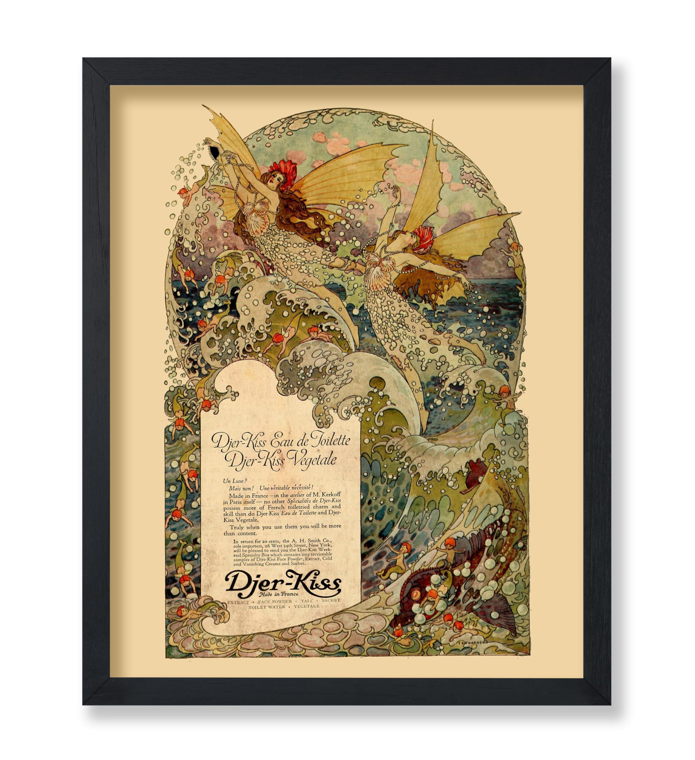 Poster Master Classic Fantasy Poster - Vintage Art Deco Print - 11x14 ...