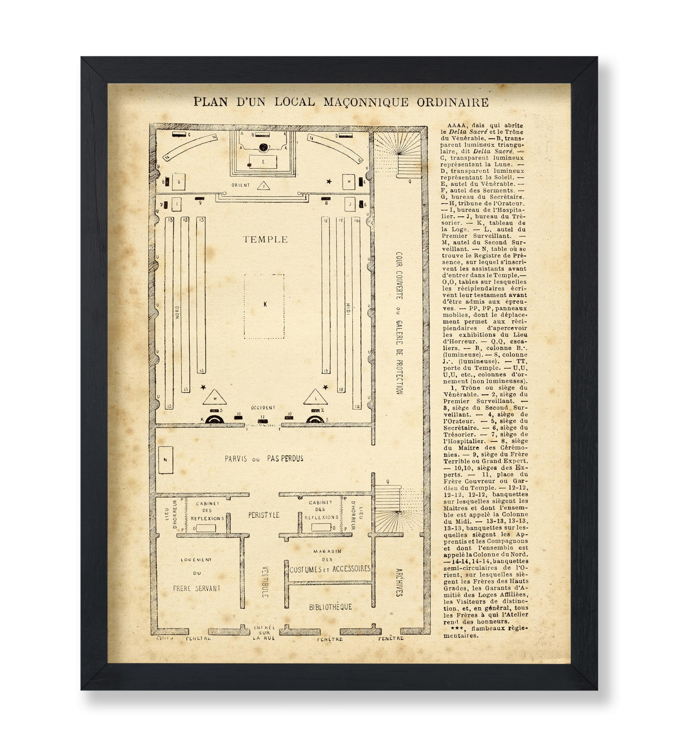 Poster Master Classic Occult Poster - Vintage Masonic Print - Gift for ...