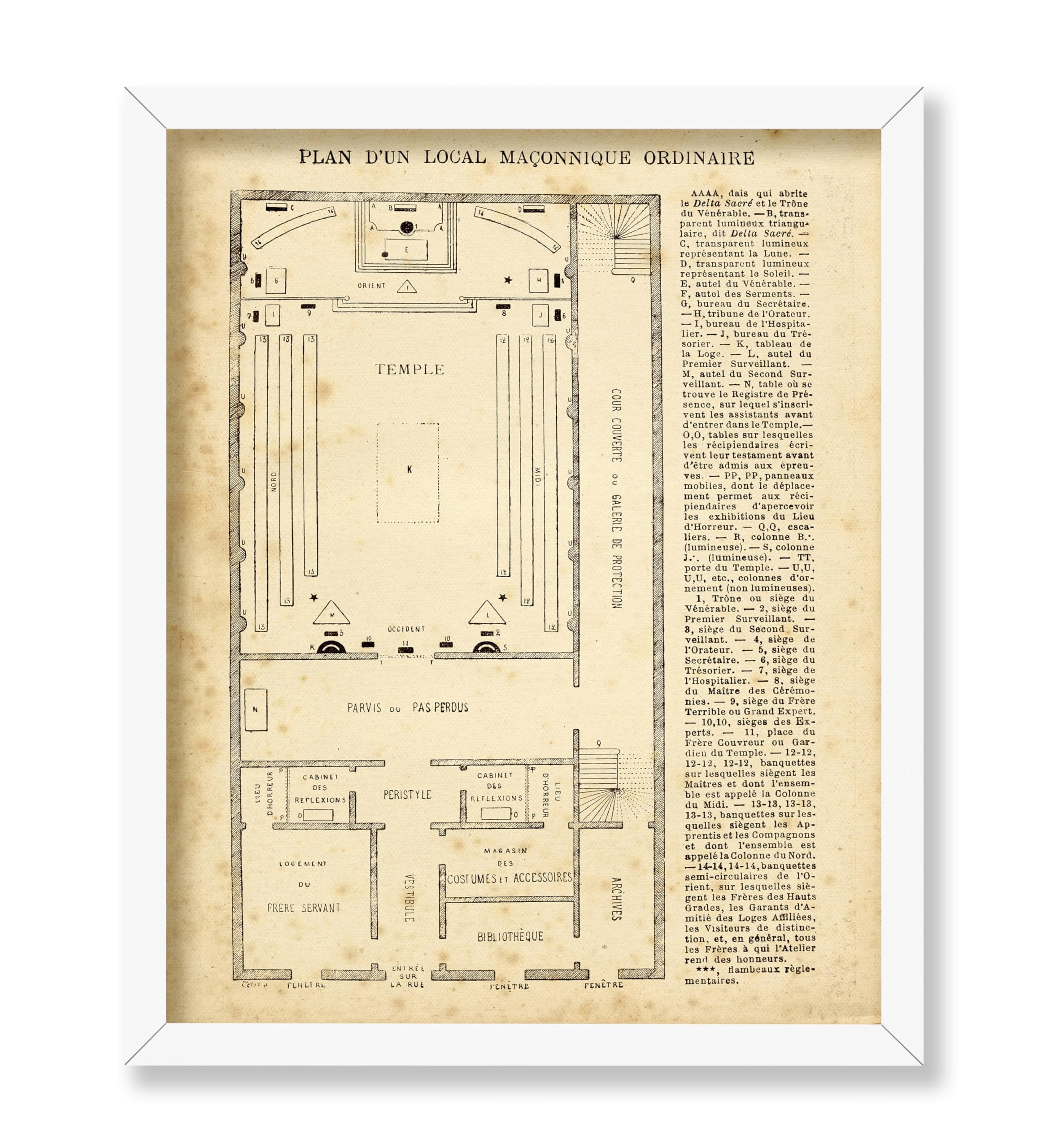 Poster Master Classic Occult Poster - Vintage Masonic Print - Gift for ...