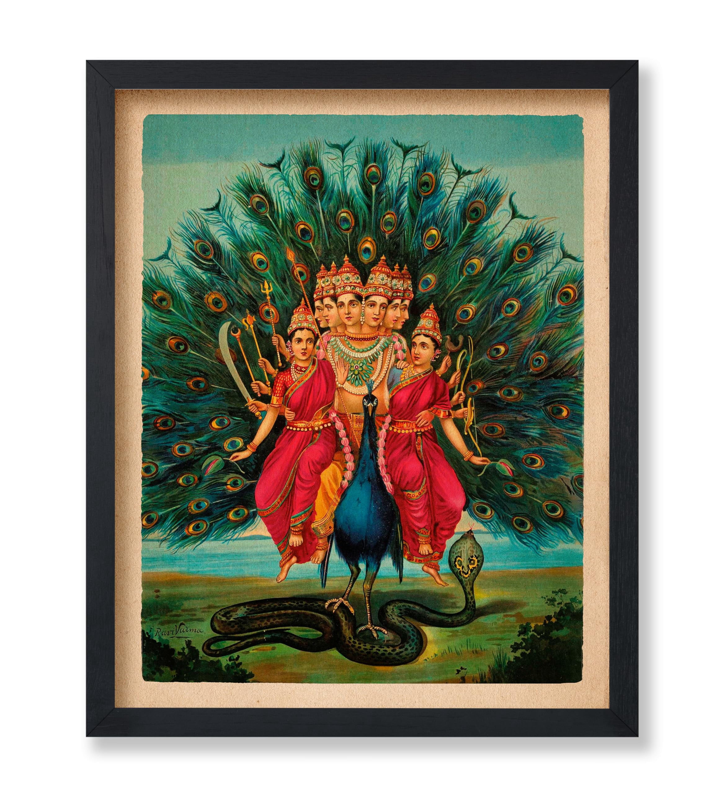 Poster Master Classic Raja Ravi Varma Poster - Vintage Spiritual Print ...