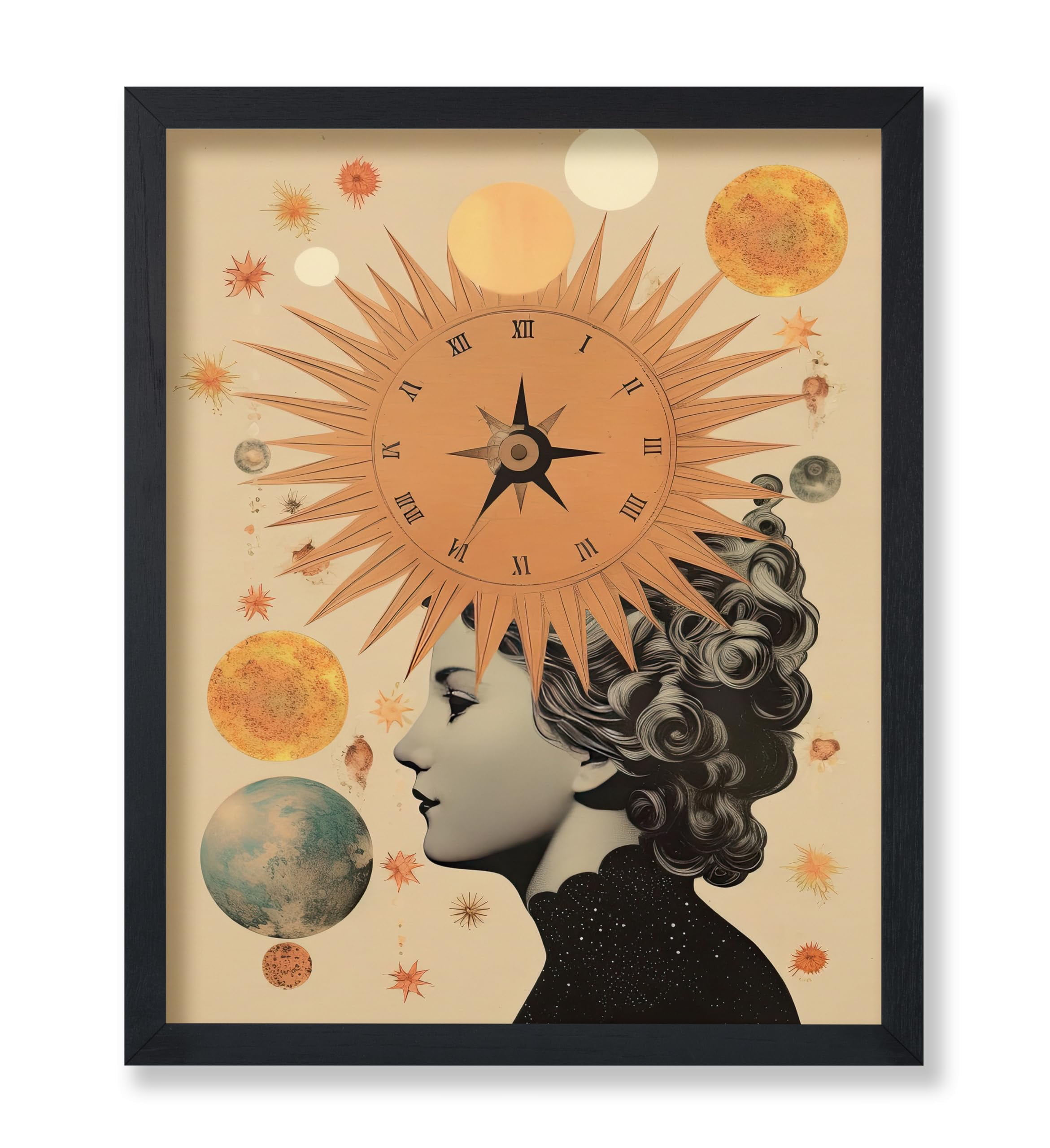 Poster Master Clock Poster - Compass Print - Psychedelic Art - Trippy ...