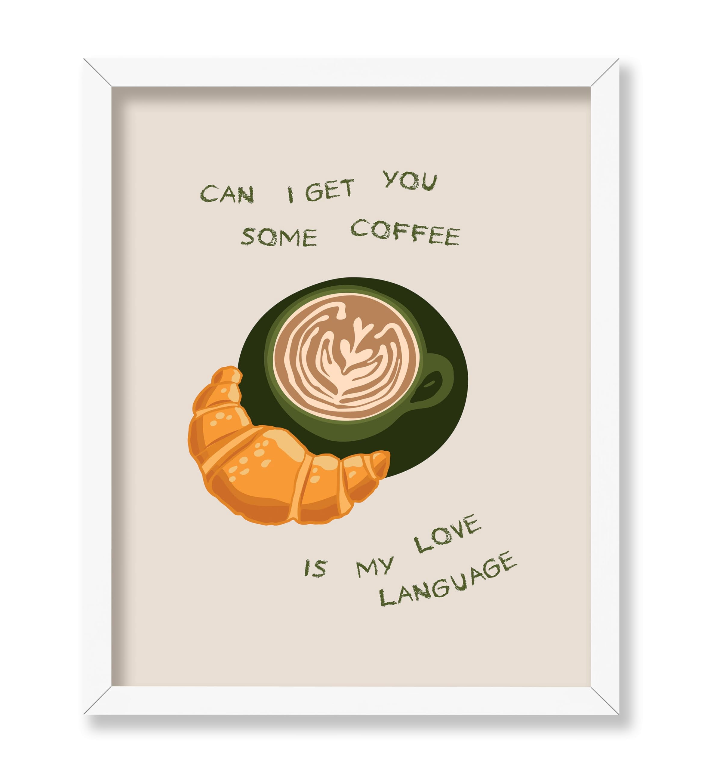 Poster Master Coffee Is My Love Language Poster - Retro Coffee Print ...