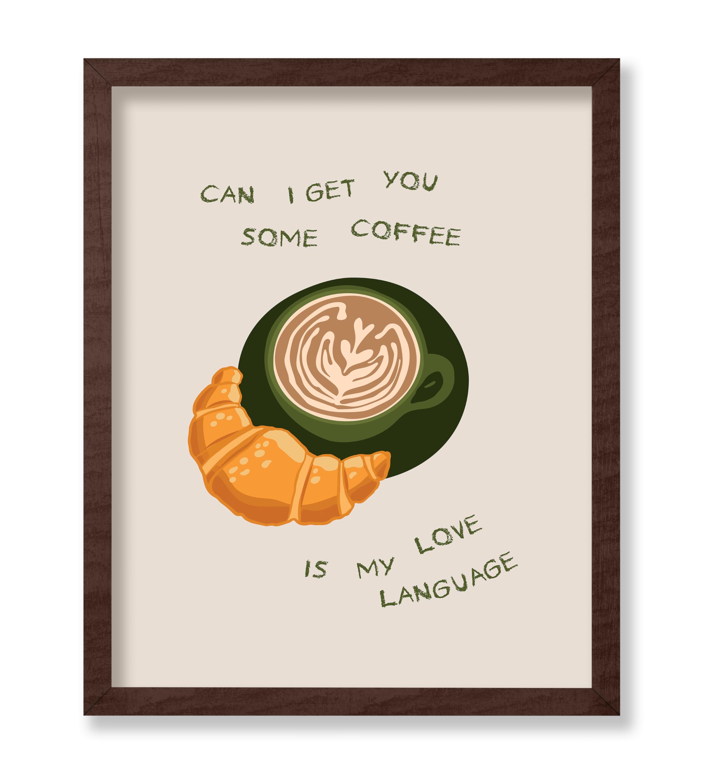 Poster Master Coffee Is My Love Language Poster - Retro Coffee Print ...