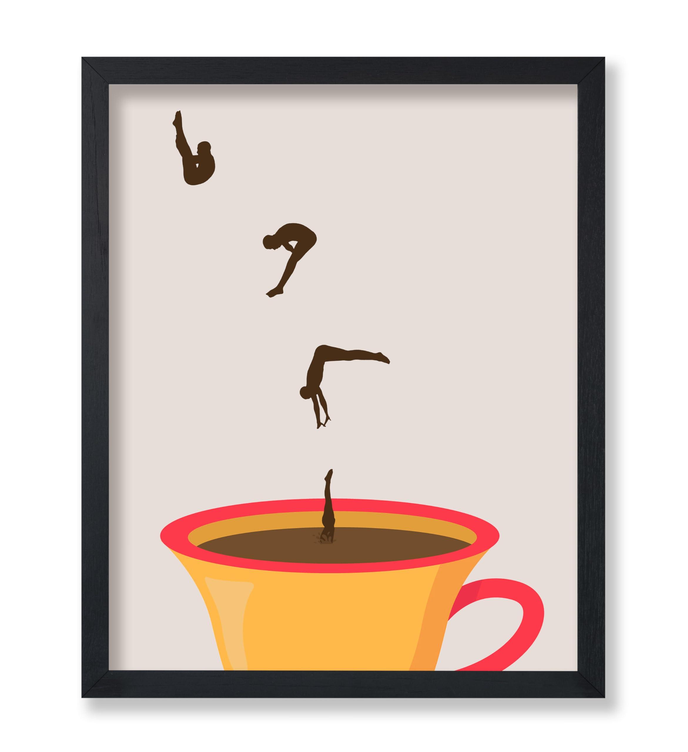 Poster Master Coffee Poster - Retro Coffee Diver Print - Trendy Art ...