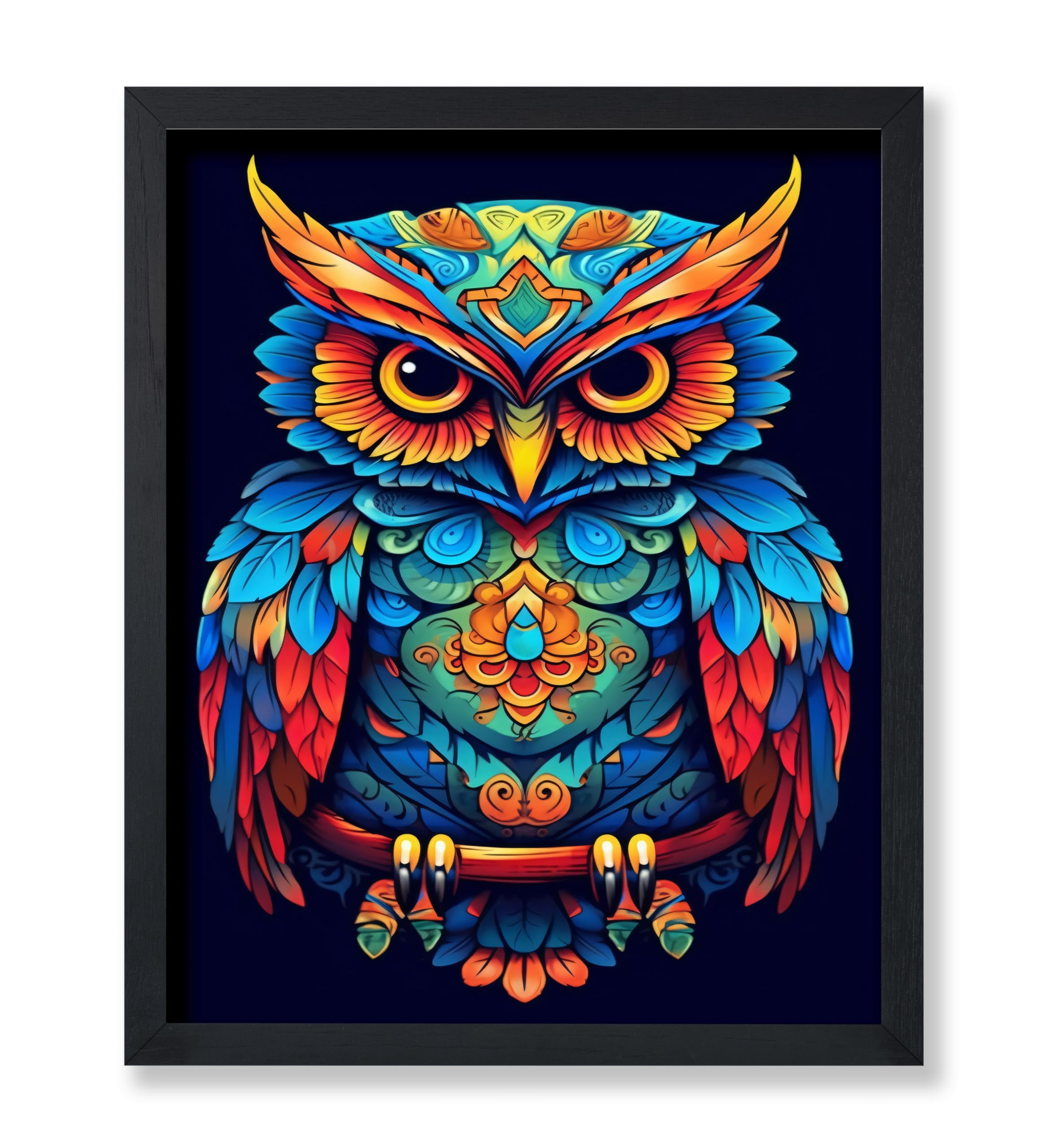 Poster Master Colorful Owl Poster - Bird Print - Abstract Art ...