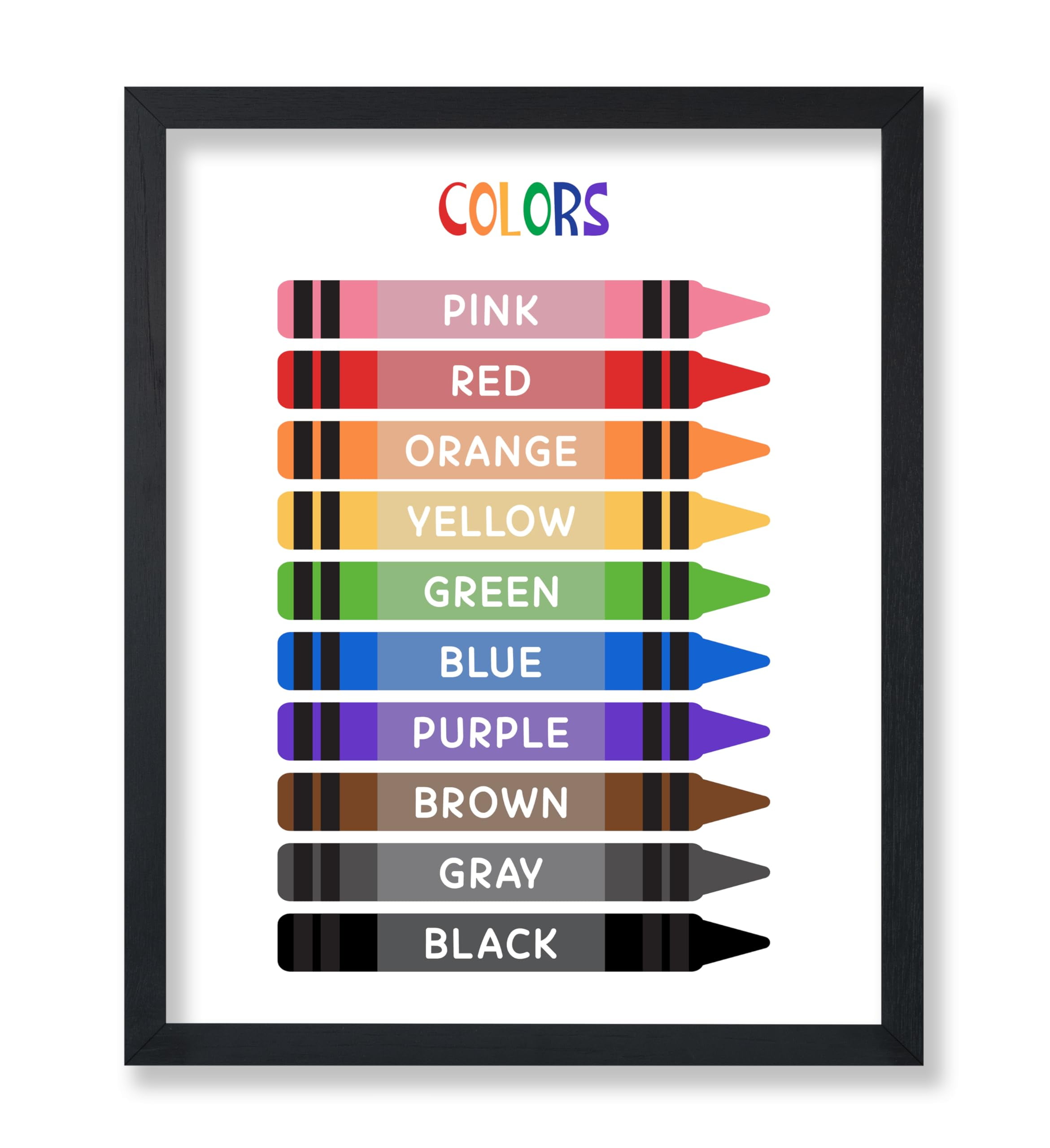 Poster Master Colors Poster - Educational Print - Typography Art ...