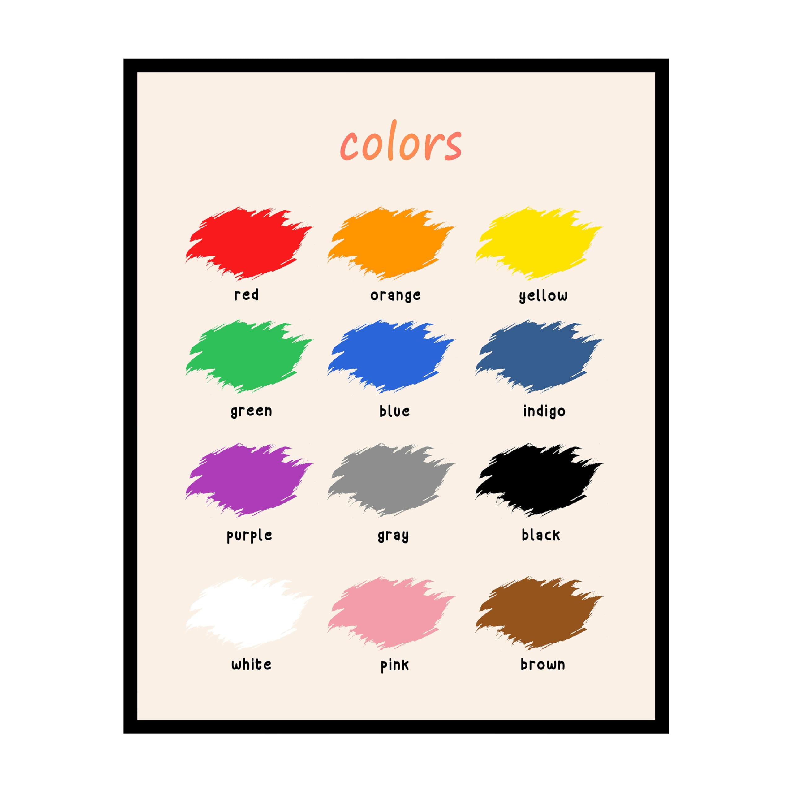 Poster Master Colors Poster - Learning Materials Print - Educational ...